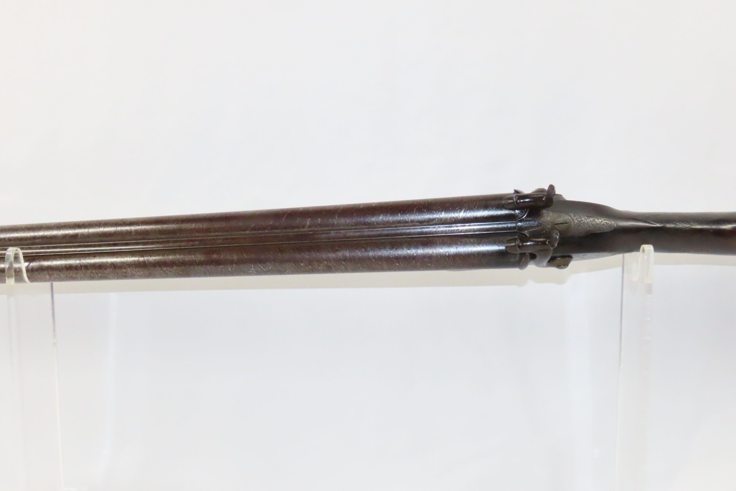 Engraved Thomas Boss 12 Bore Pinfire Double barrel Rotary Underlever ...