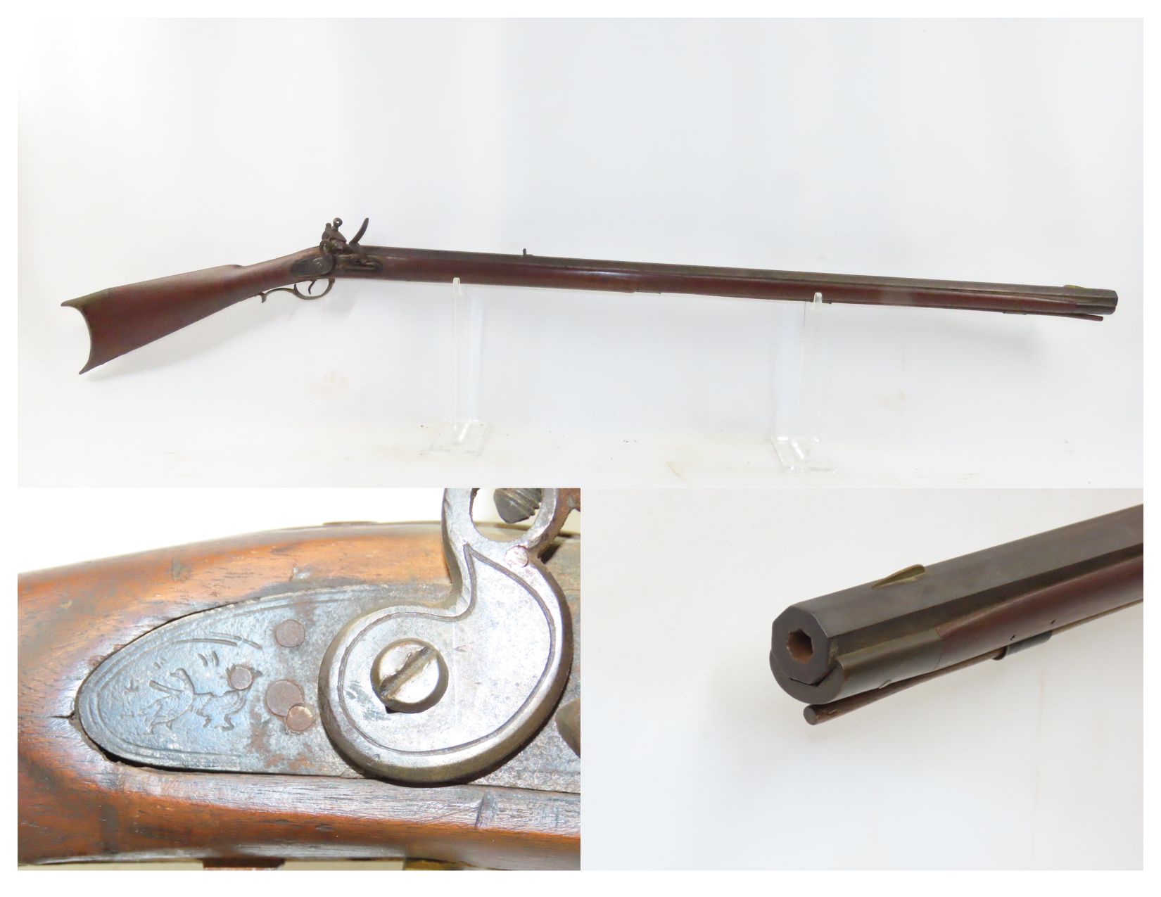 Full Stock Flintlock Rifle 12.6 C&RAntique001 | Ancestry Guns