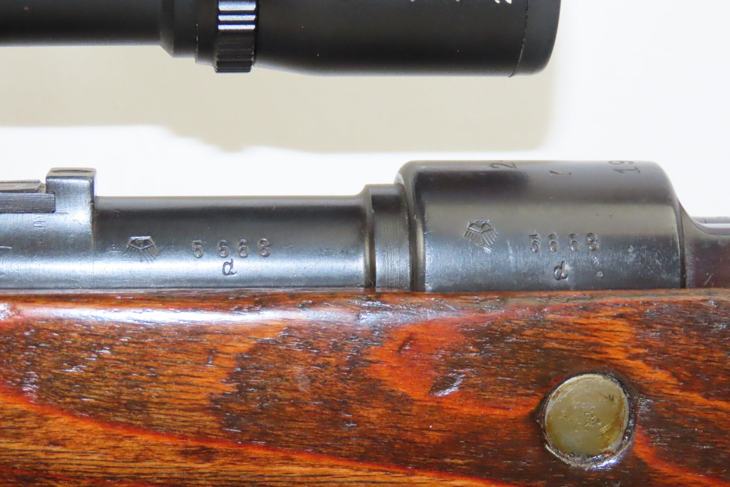 German Mauser 243 1939 Code Model 98 Rifle with Scope 12.9 C ...