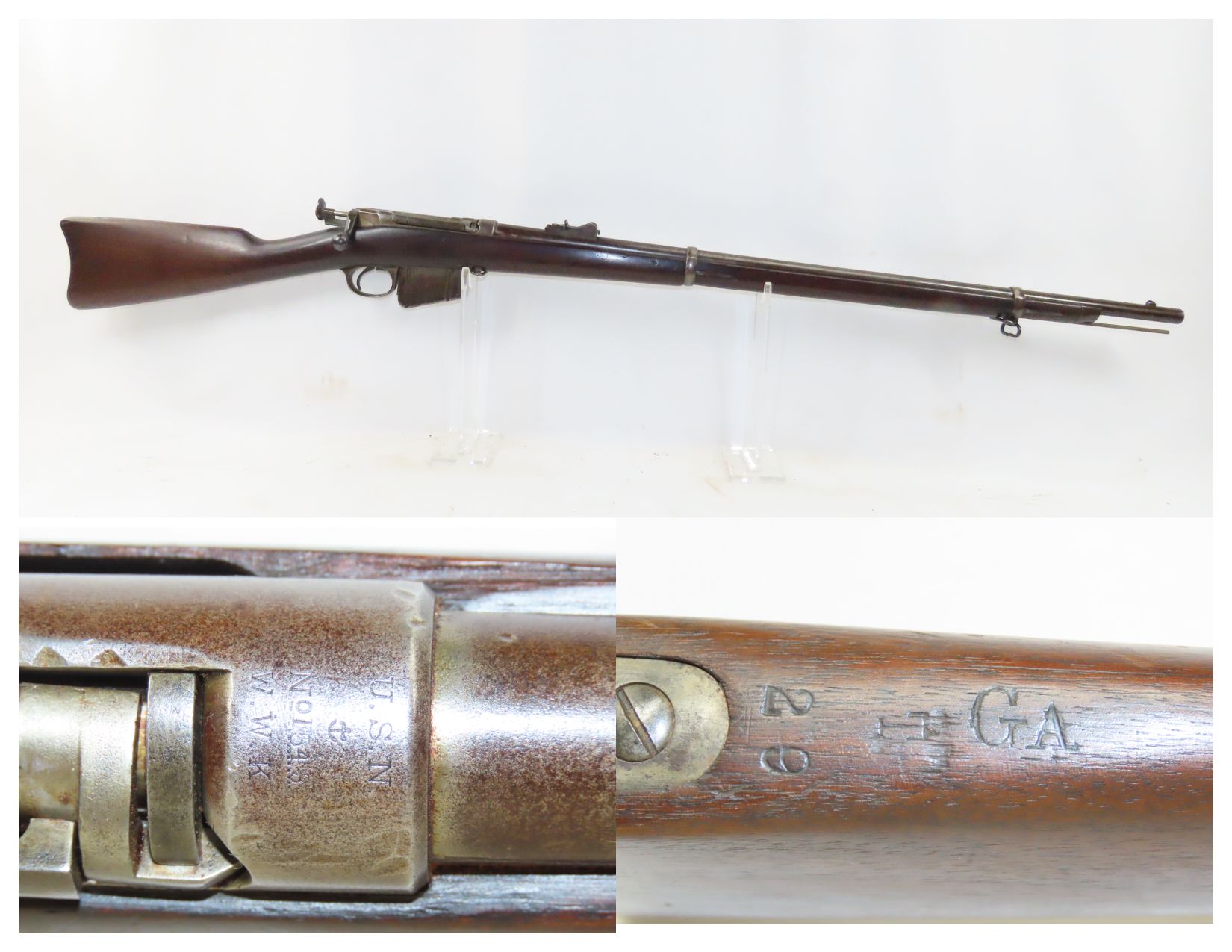Navy Contract Remington Lee Model 1885 Bolt Action Rifle 12.6 C ...