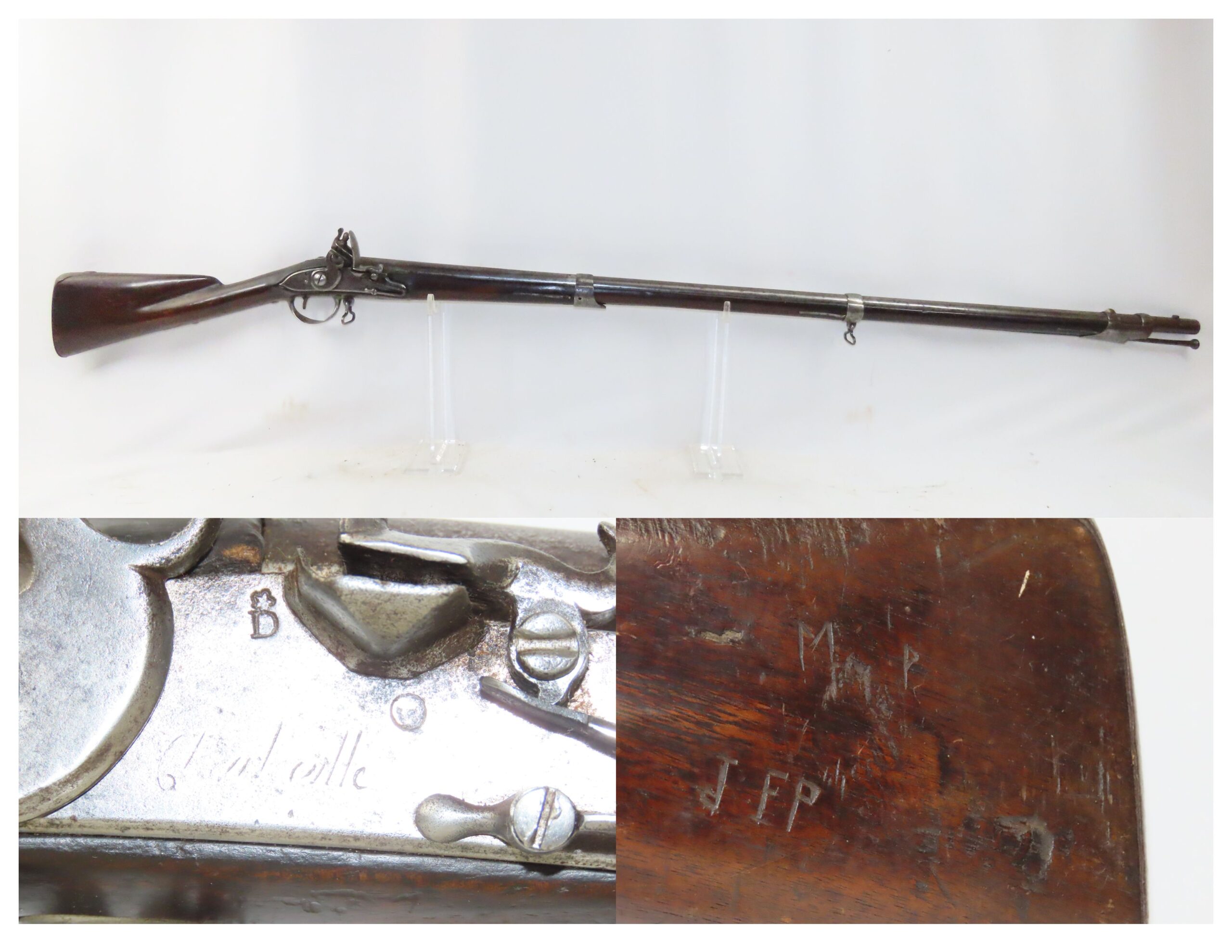 Revolutionary War Era Charleville Model 1766 Flintlock Musket 12.30 C ...