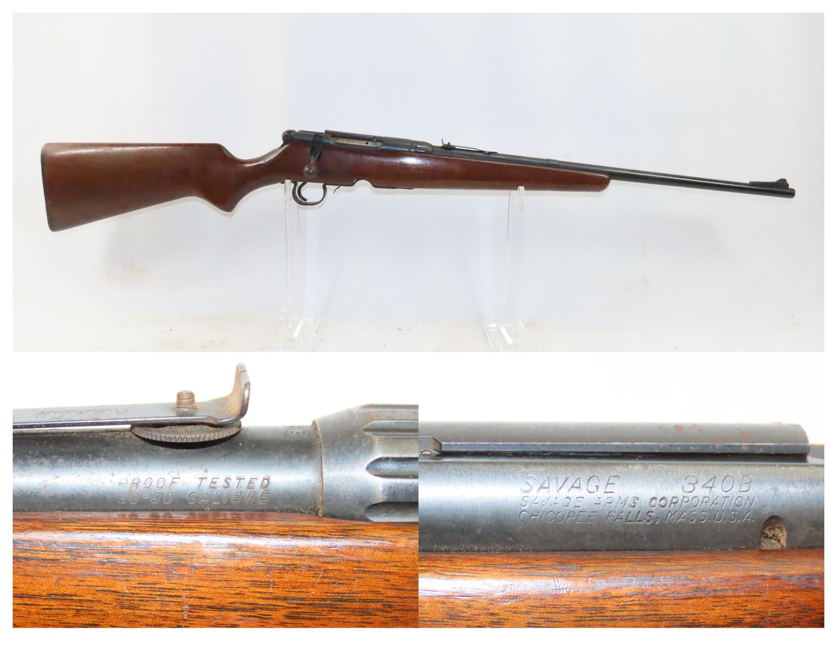 Savage Model 340B Bolt Action Rifle 12.20 C&RAntique001 | Ancestry Guns