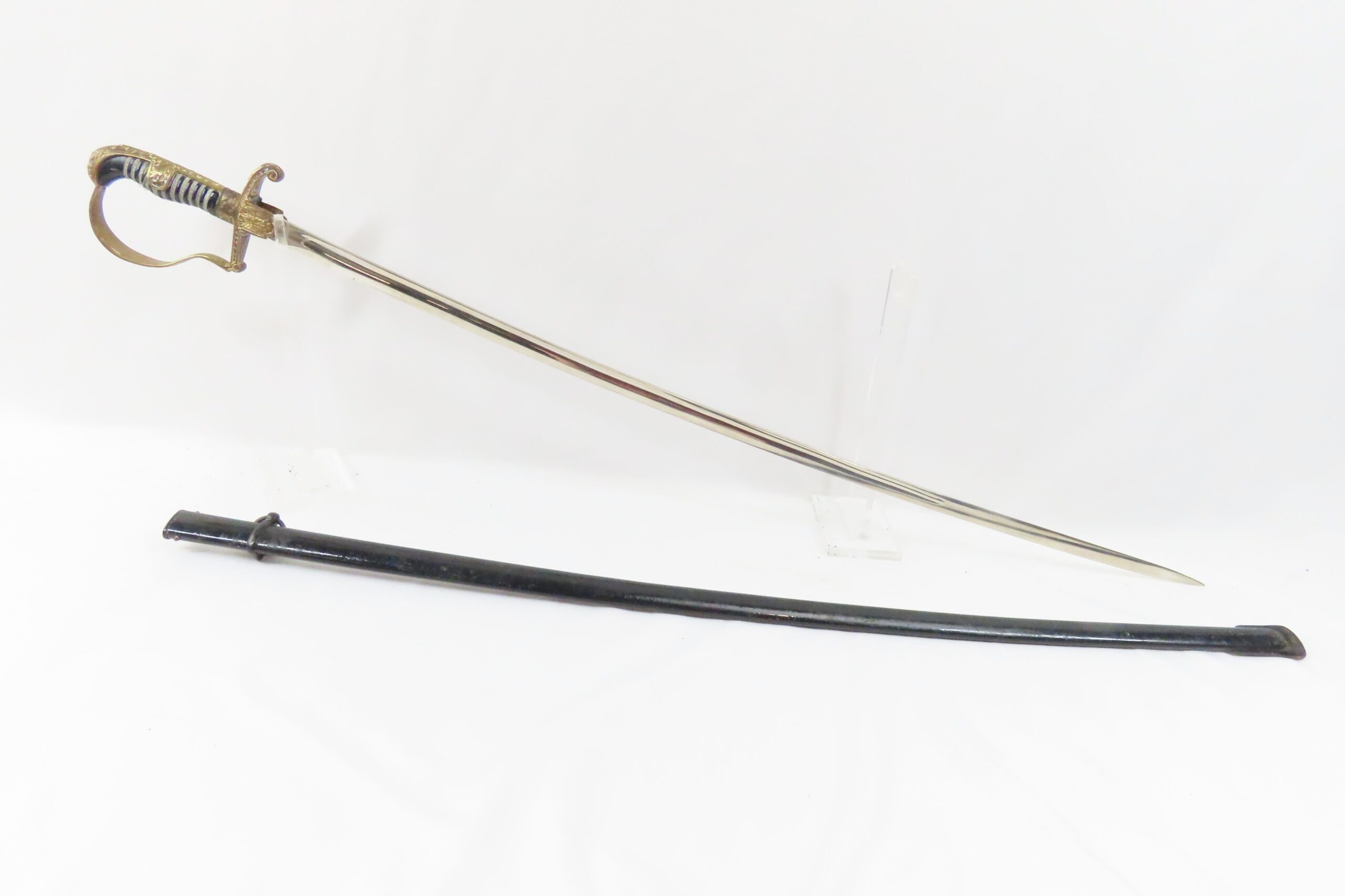 Siamese sword 35 OAL, 30 blade 1.4 C&RAntique002 | Ancestry Guns