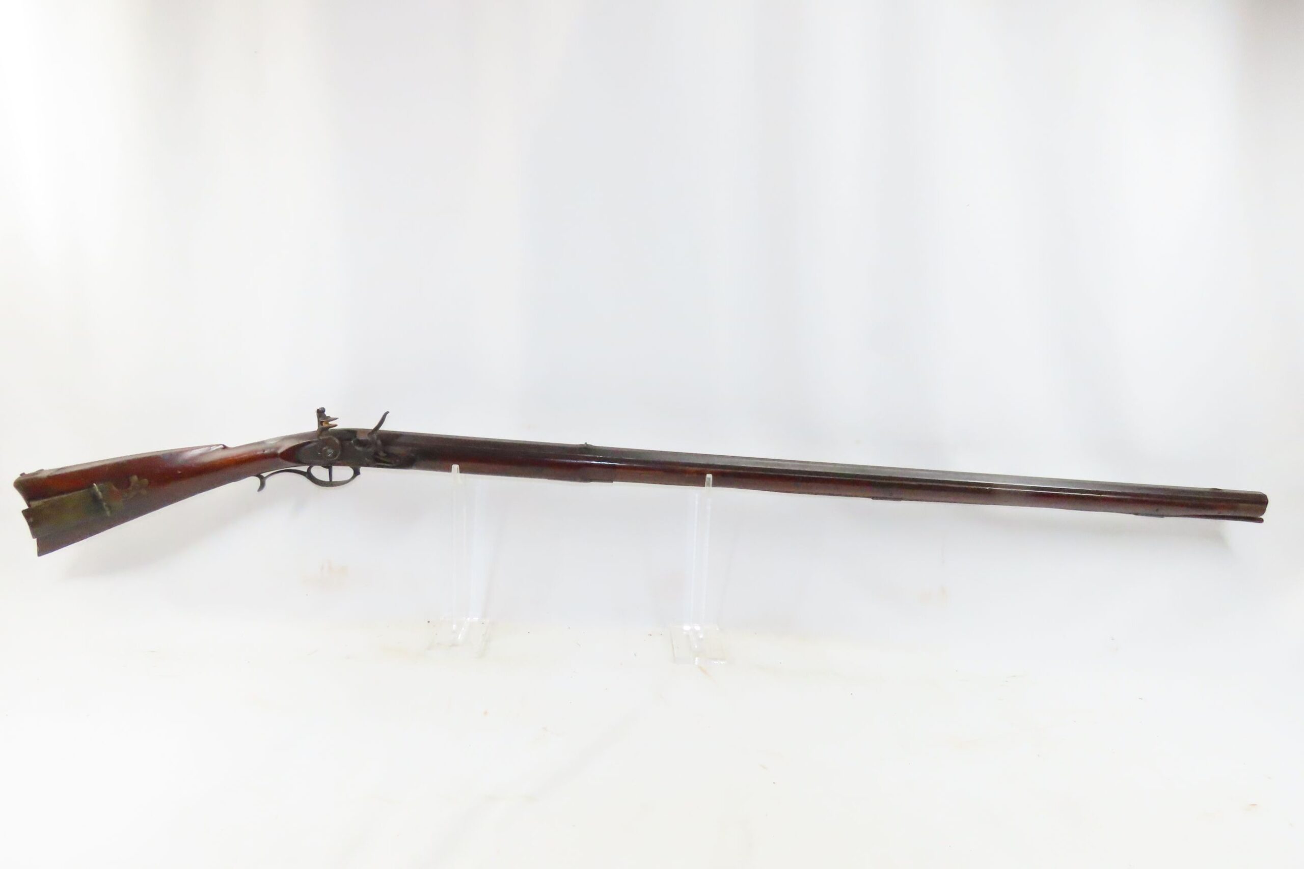 Smoothbore Flintlock American Long Rifle 12.6 C&RAntique002 | Ancestry Guns