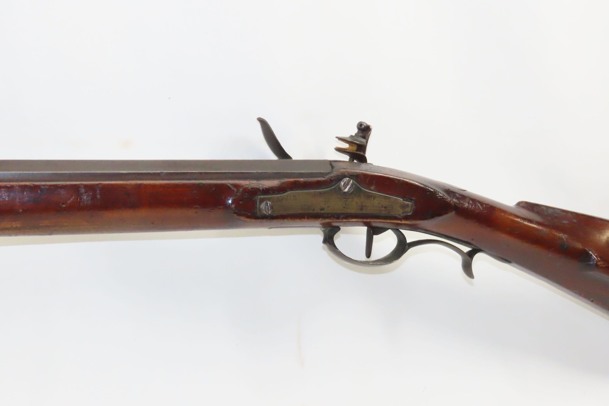 Smoothbore Flintlock American Long Rifle 12.6 C&RAntique016 | Ancestry Guns