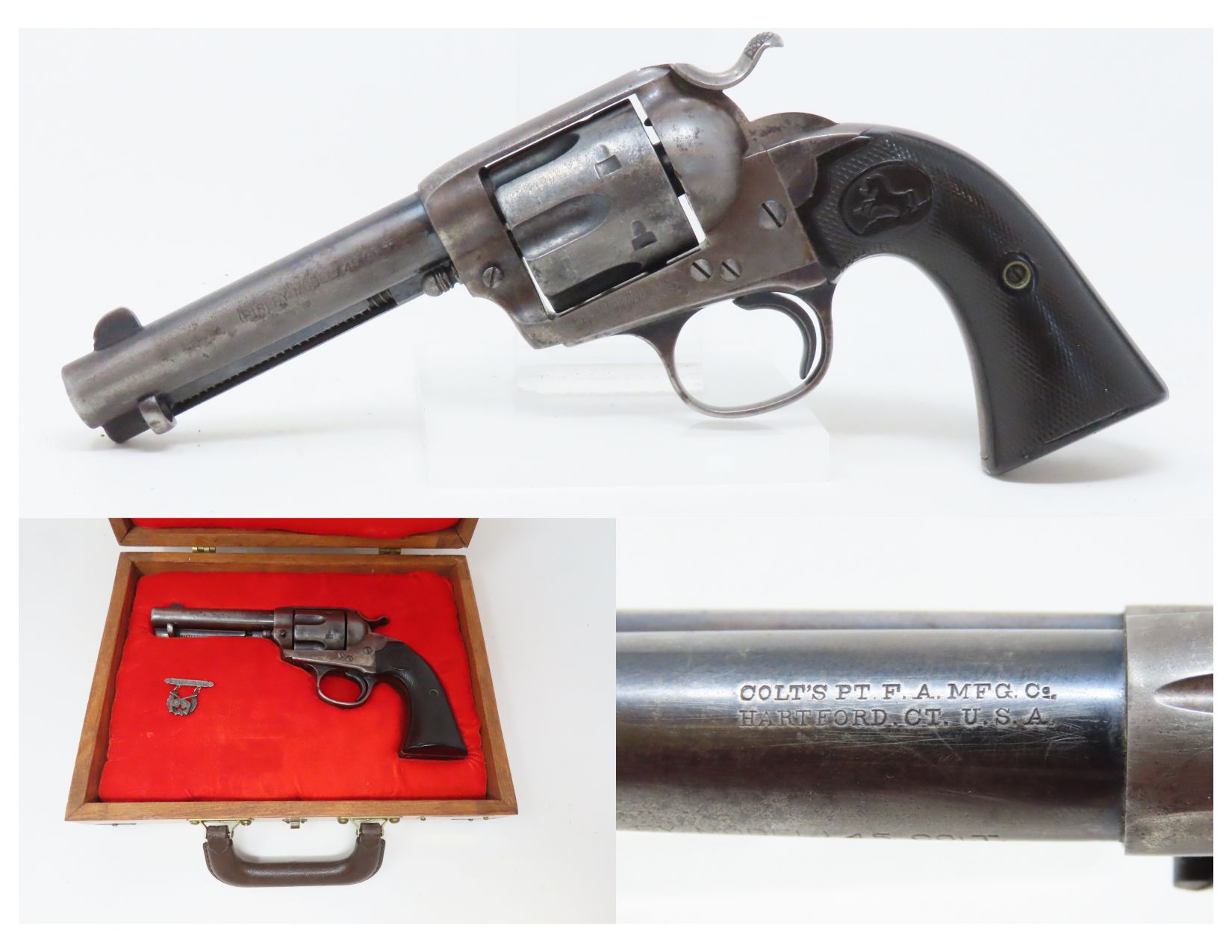 Colt Bisley Model Single Action Army Revolver 2.1 C&RAntique001 | Ancestry Guns