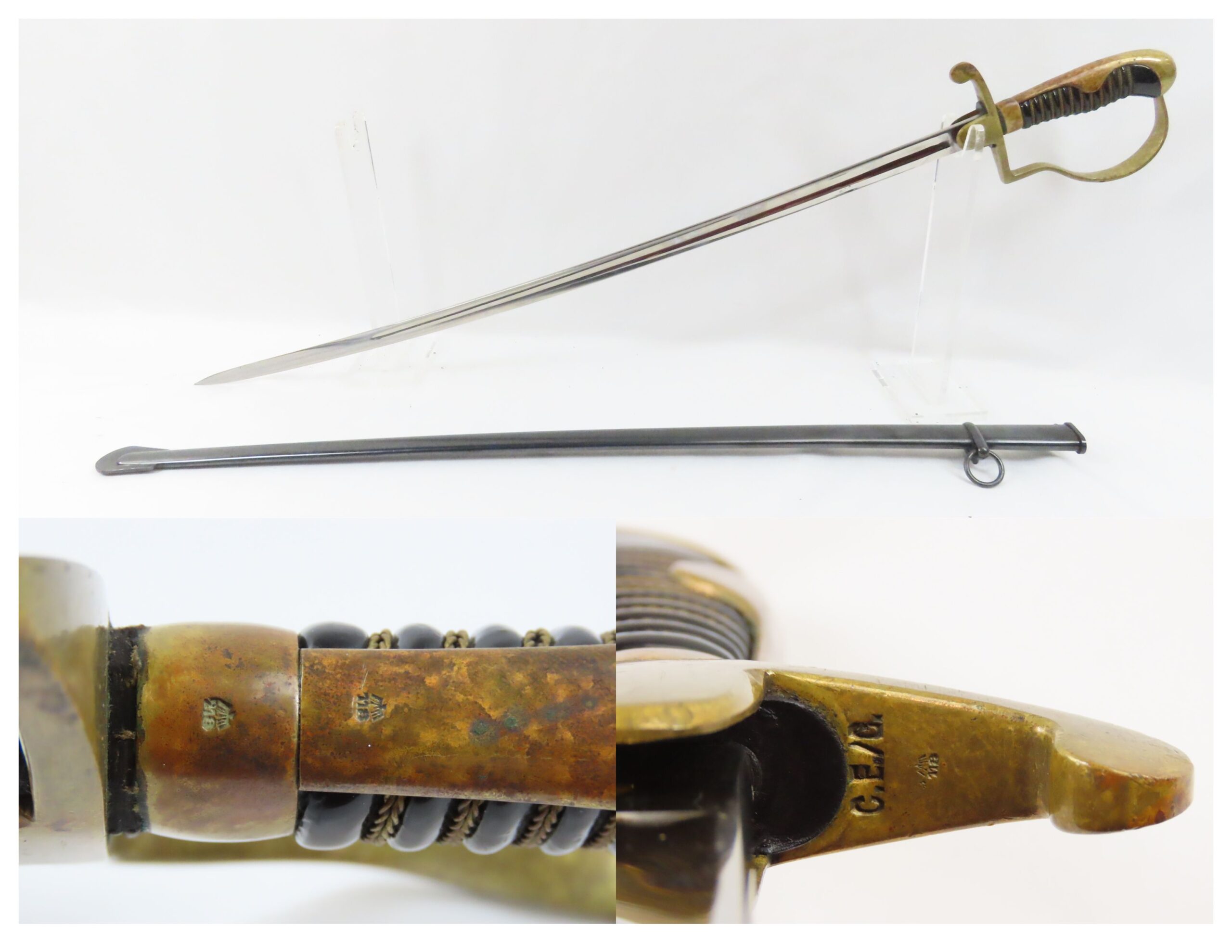Eickhorn sword Brass Hilt 1.4 C&RAntique001 | Ancestry Guns