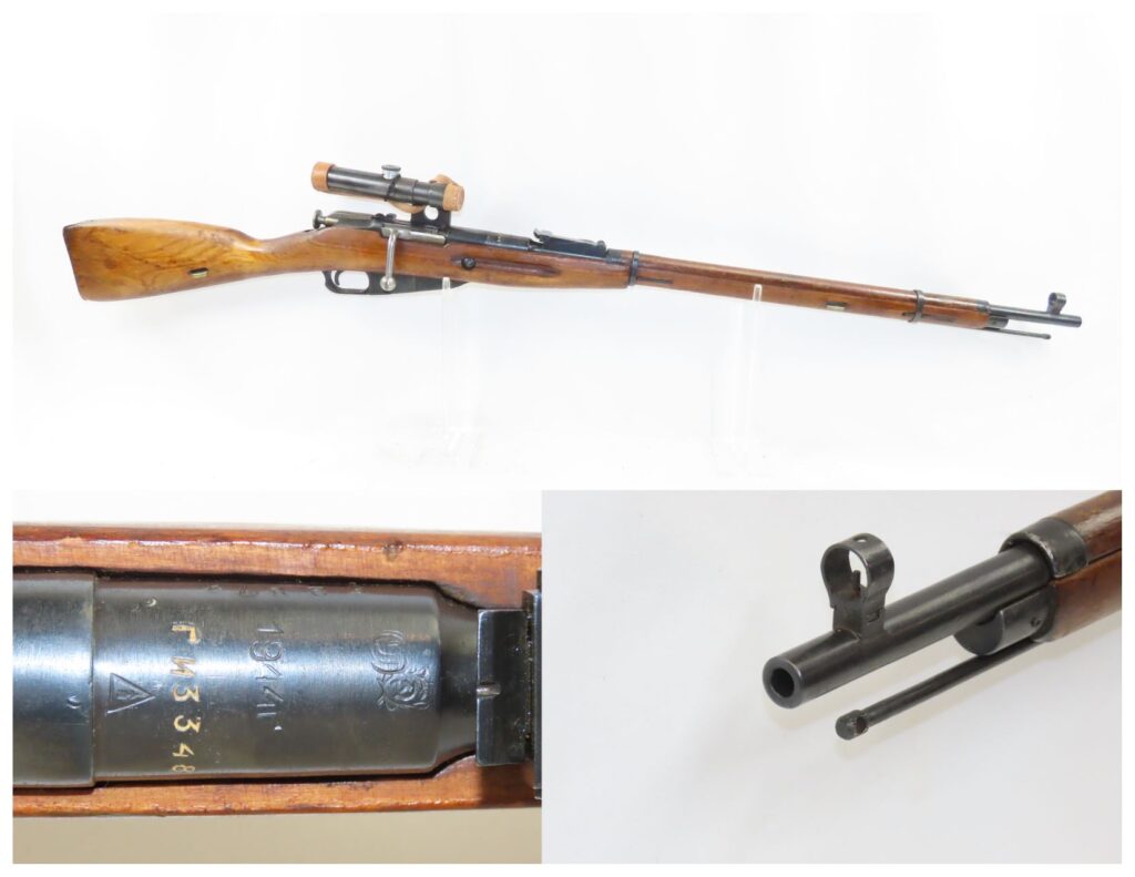 Soviet Izhevsk M91 30 Bolt Action Sniper Rifle with Scope 9.9 C ...