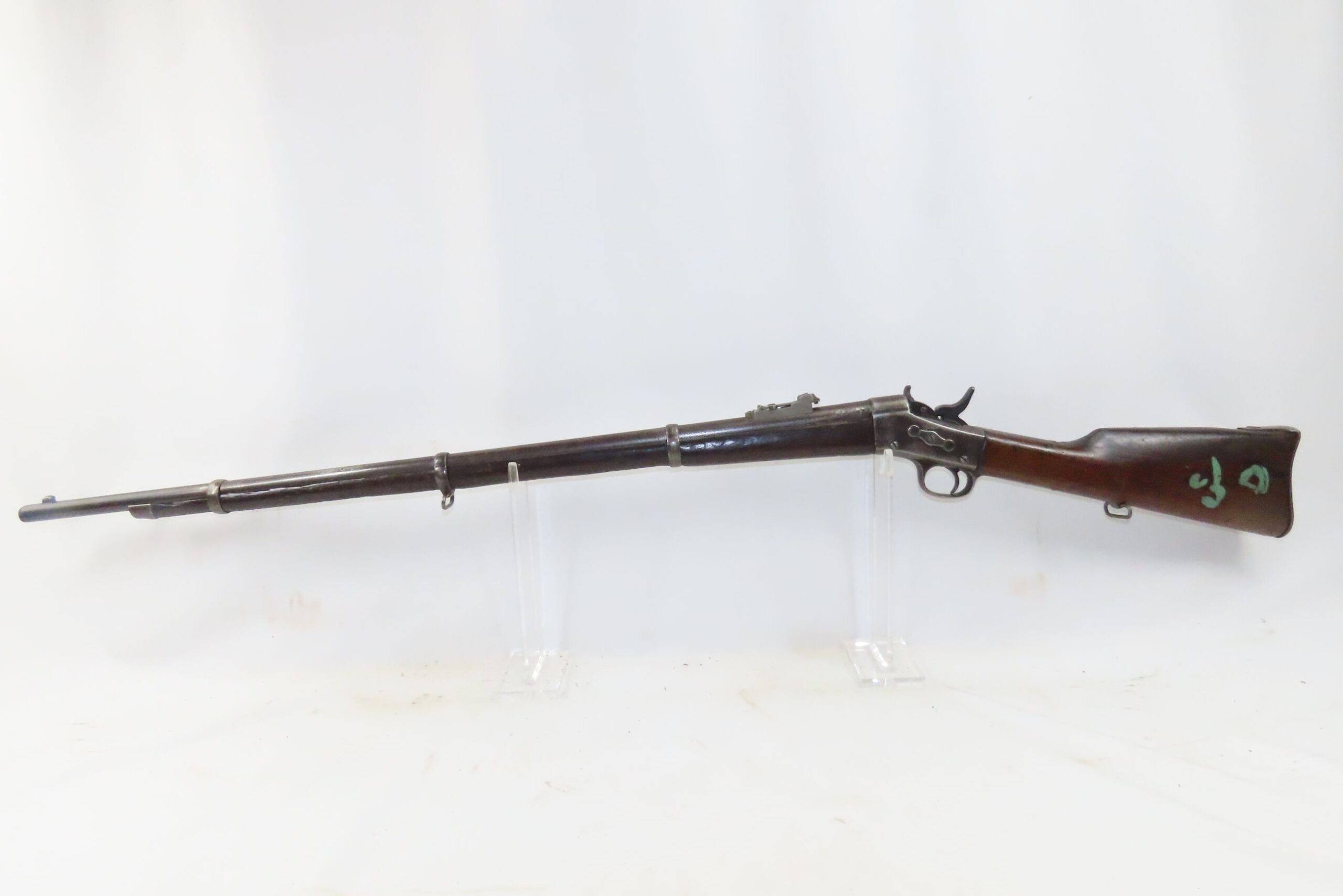 Turkish marked E. Remington & Sons Rolling Block Military Rifle 12.19 C ...