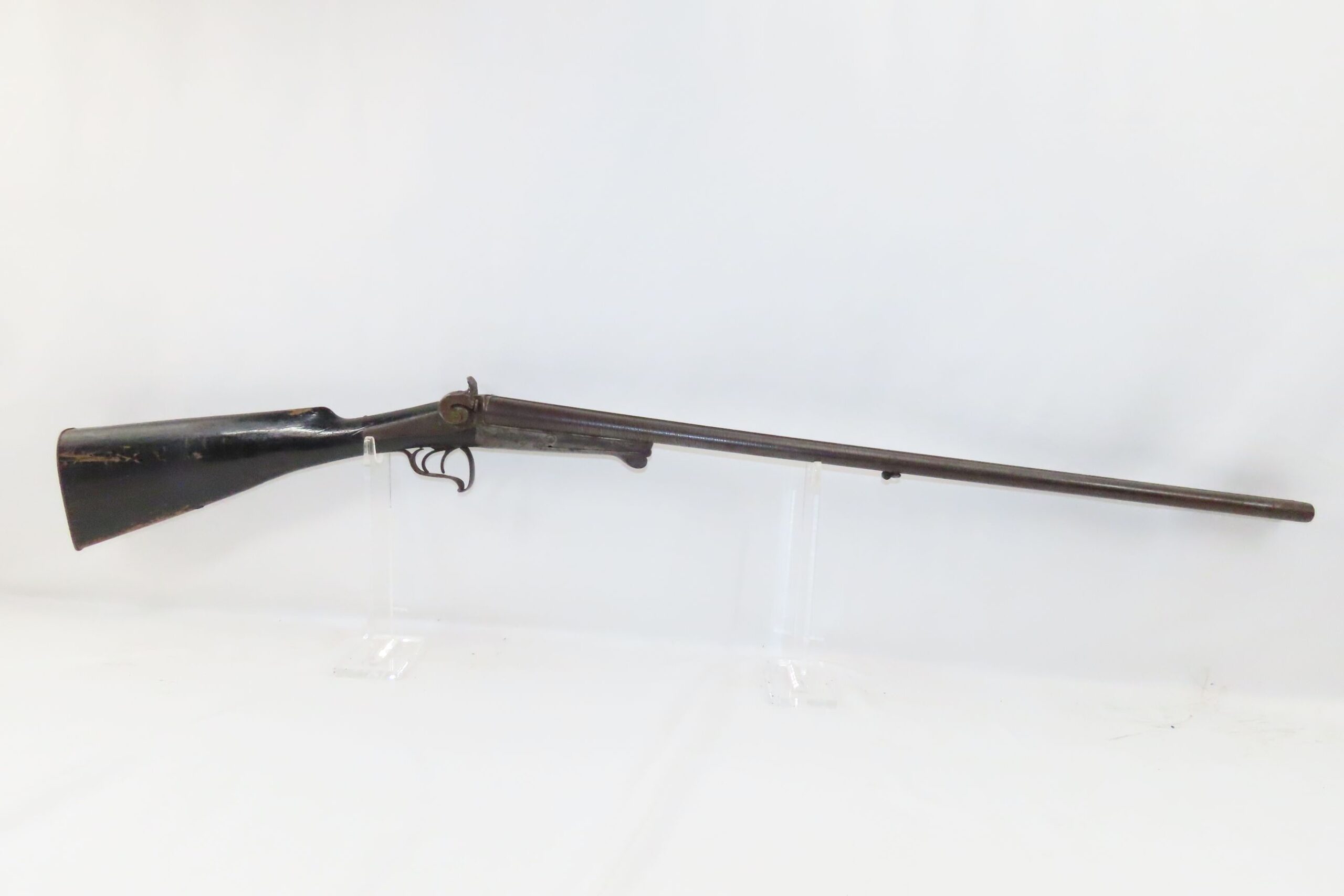 Belgian 16 Gauge Pinfire Conversion Double Barrel Shotgun 3.14 C ...