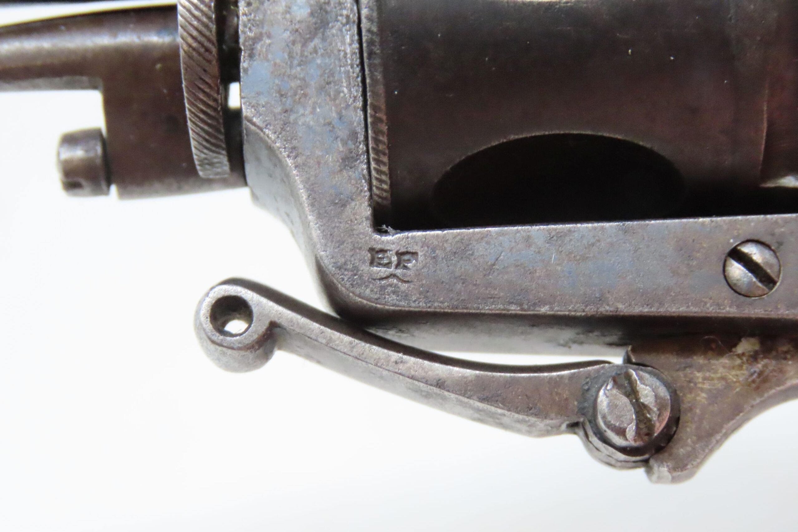 Belgian Double Action Folding Trigger Revolver 2.1 C&RAntique014 ...