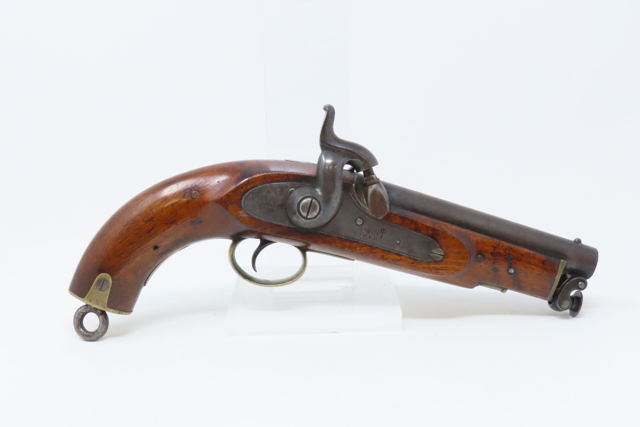 British Pattern 1842 Sea Service Pistol with Rifled Barrel 1.18 C ...