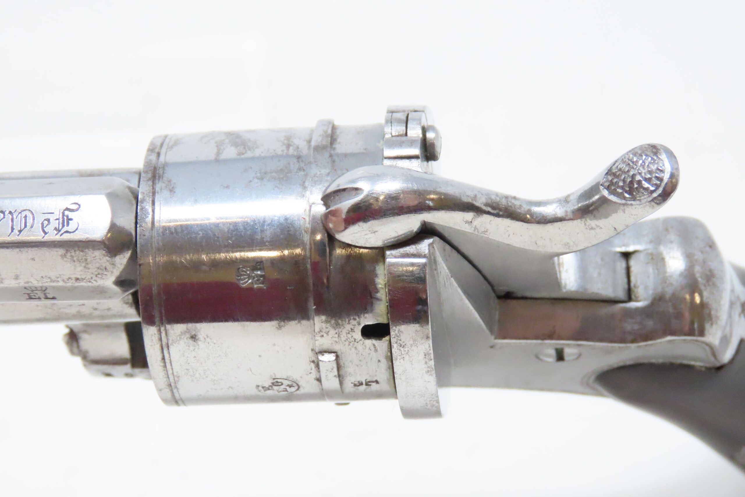 Cased ferdinand Claudin Brevete Folding Trigger Double Action Pinfire ...