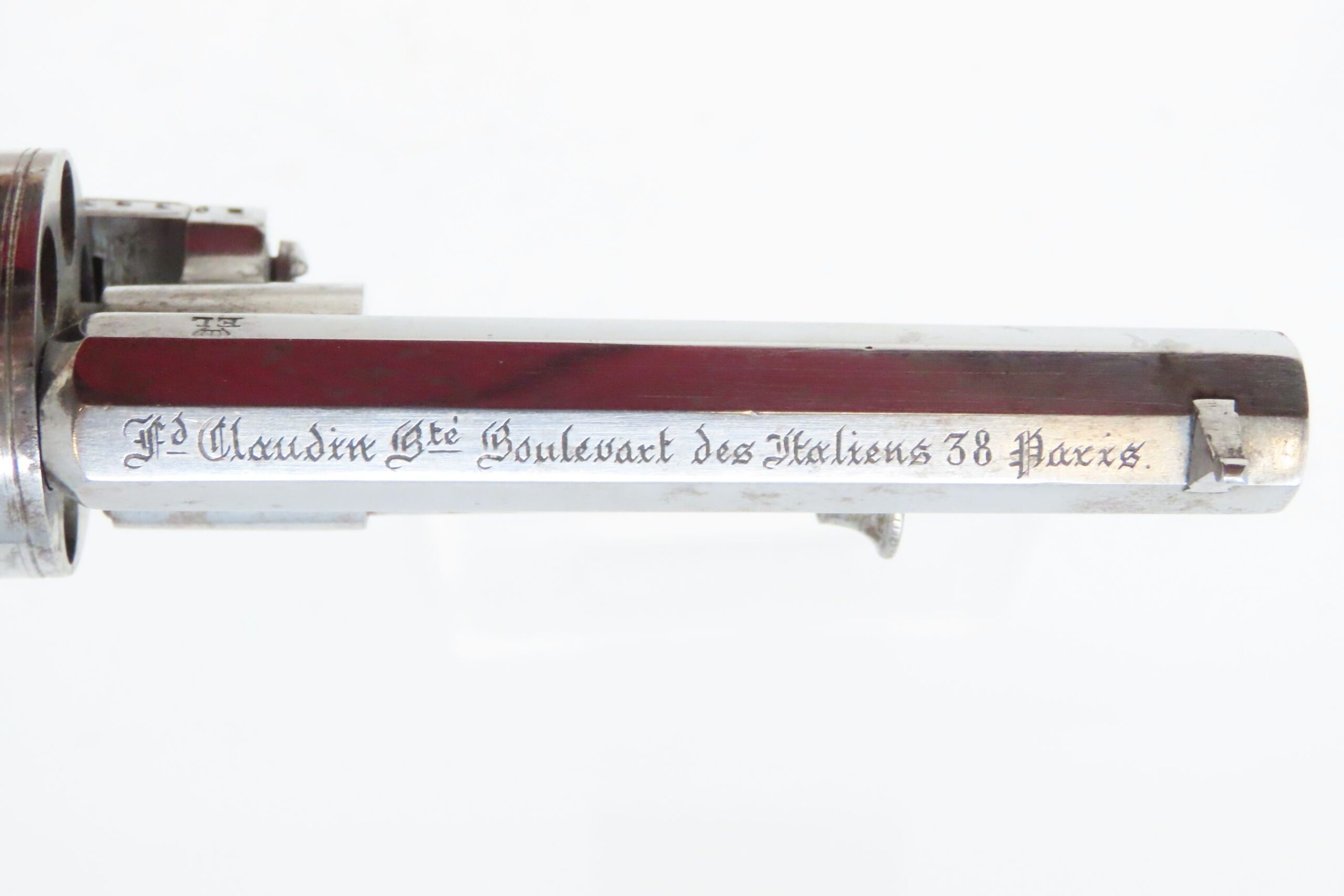 Cased ferdinand Claudin Brevete Folding Trigger Double Action Pinfire ...