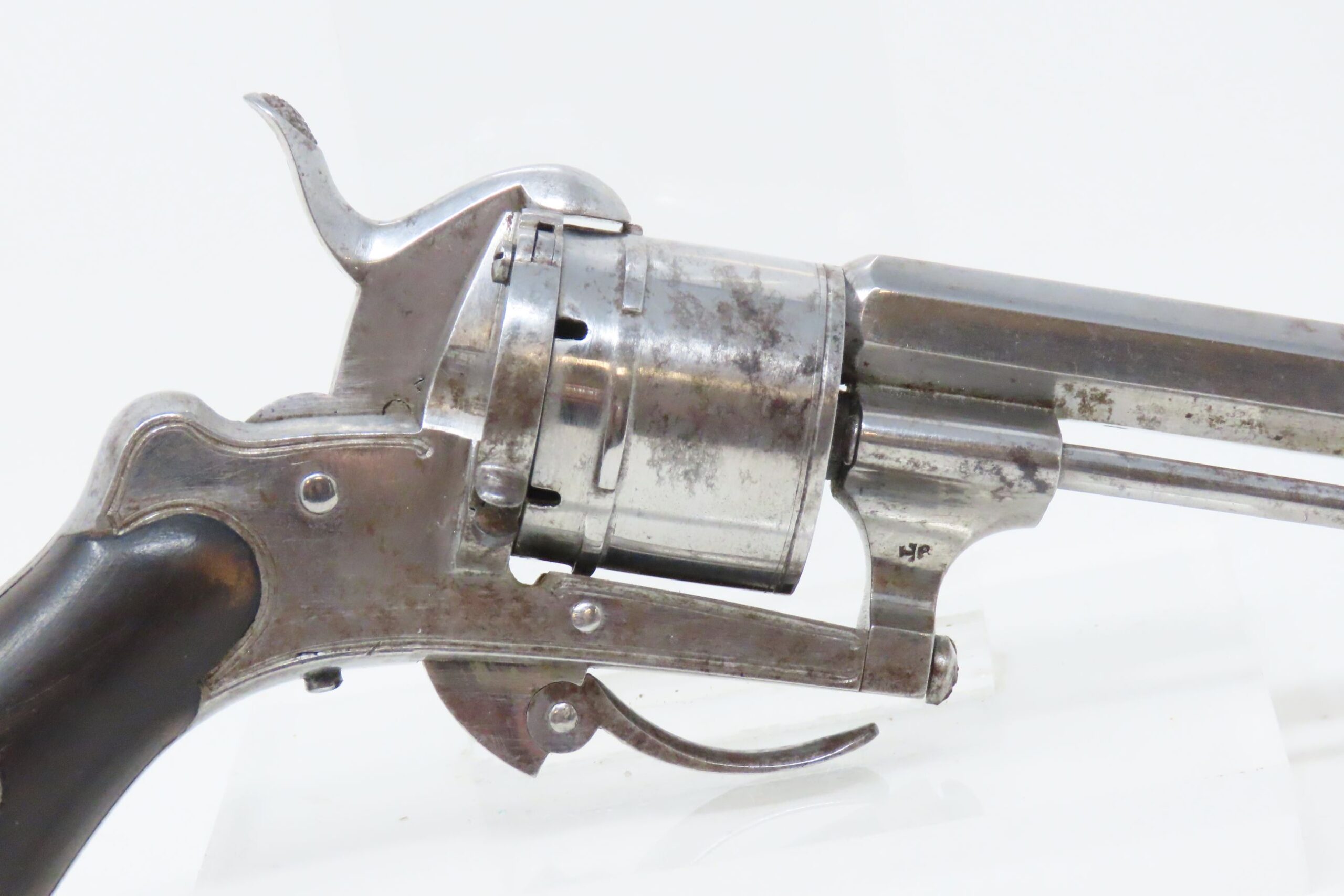 Cased ferdinand Claudin Brevete Folding Trigger Double Action Pinfire ...