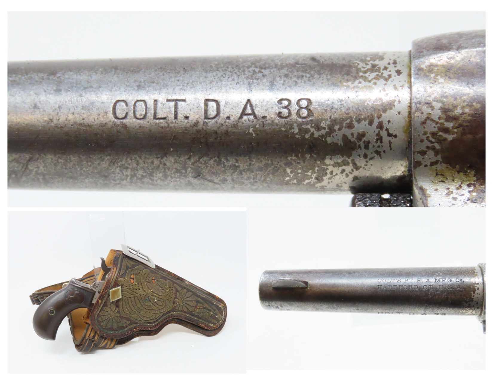 Colt Sheriffs Model 1877 Lightning Revolver with Holster 2.6 C ...