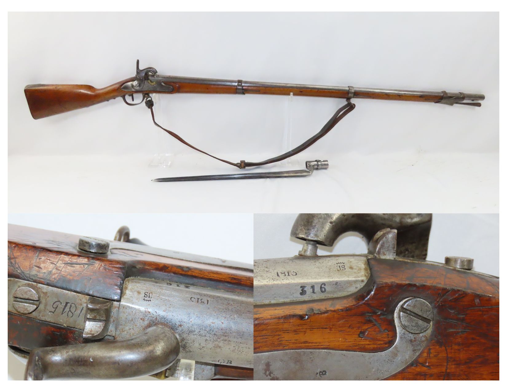 Dutch Pattern 1815 Musket 3.14 C&RAntique001 | Ancestry Guns