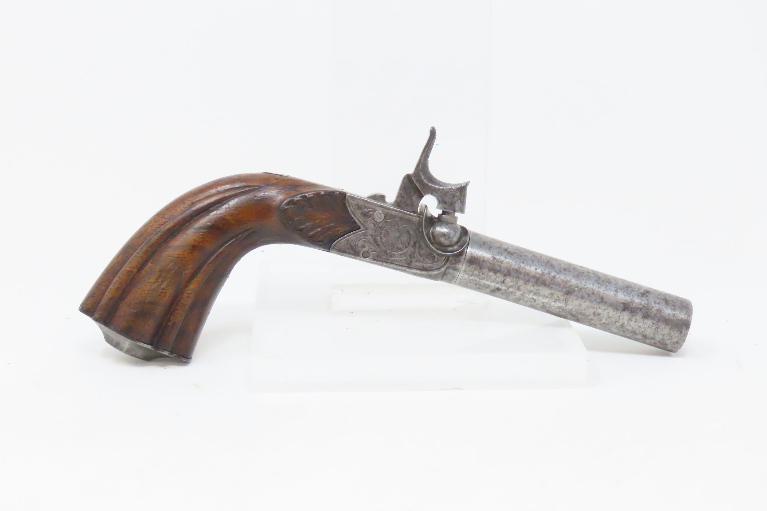 Engraved Boxlock Folding Trigger Percussion Pistol 1.26 C&RAntique013 ...