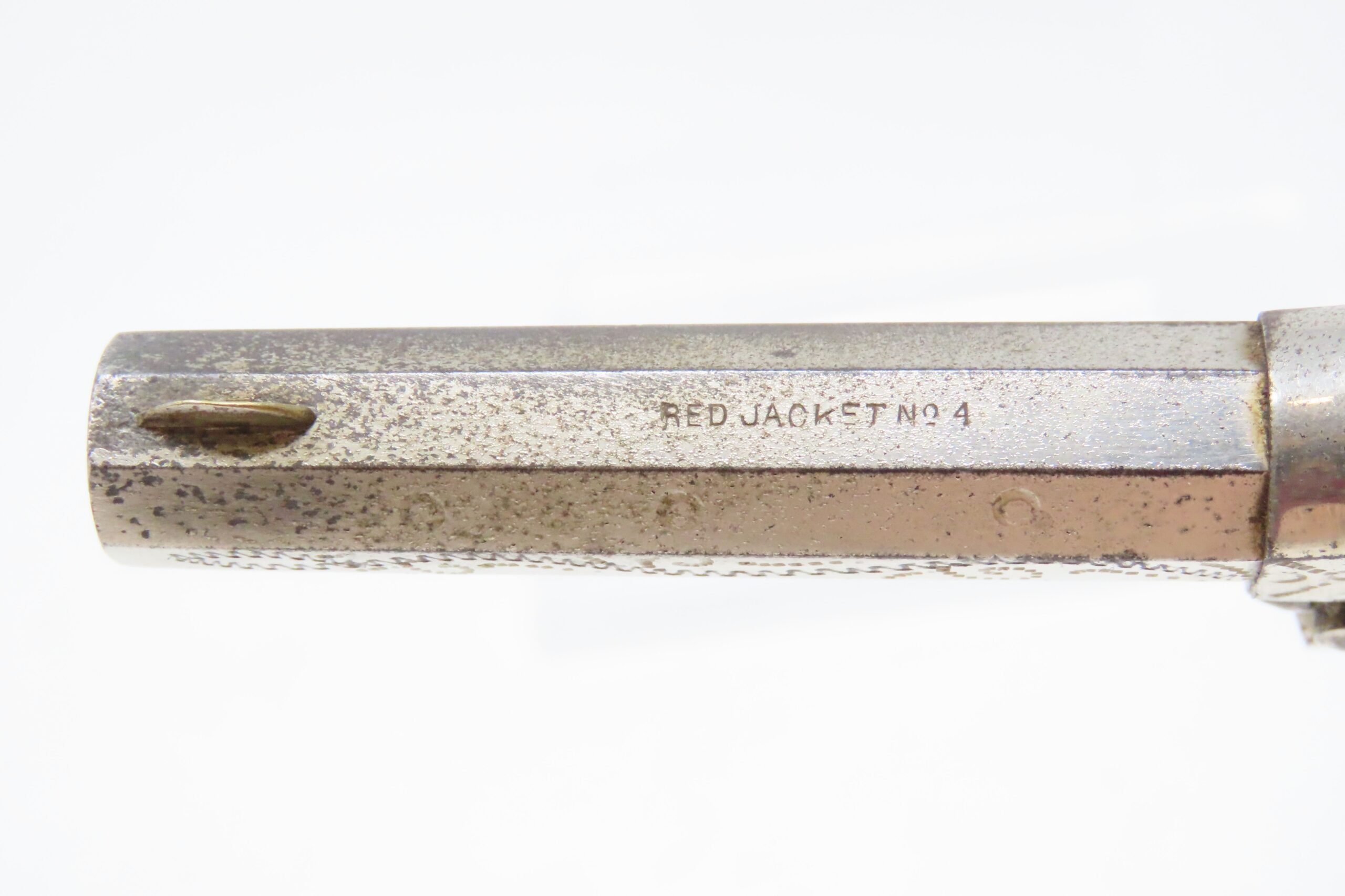 Engraved Lee Arms Co. Red Jacket No. 4 Revolver with Pearl Grips 1.24 C ...