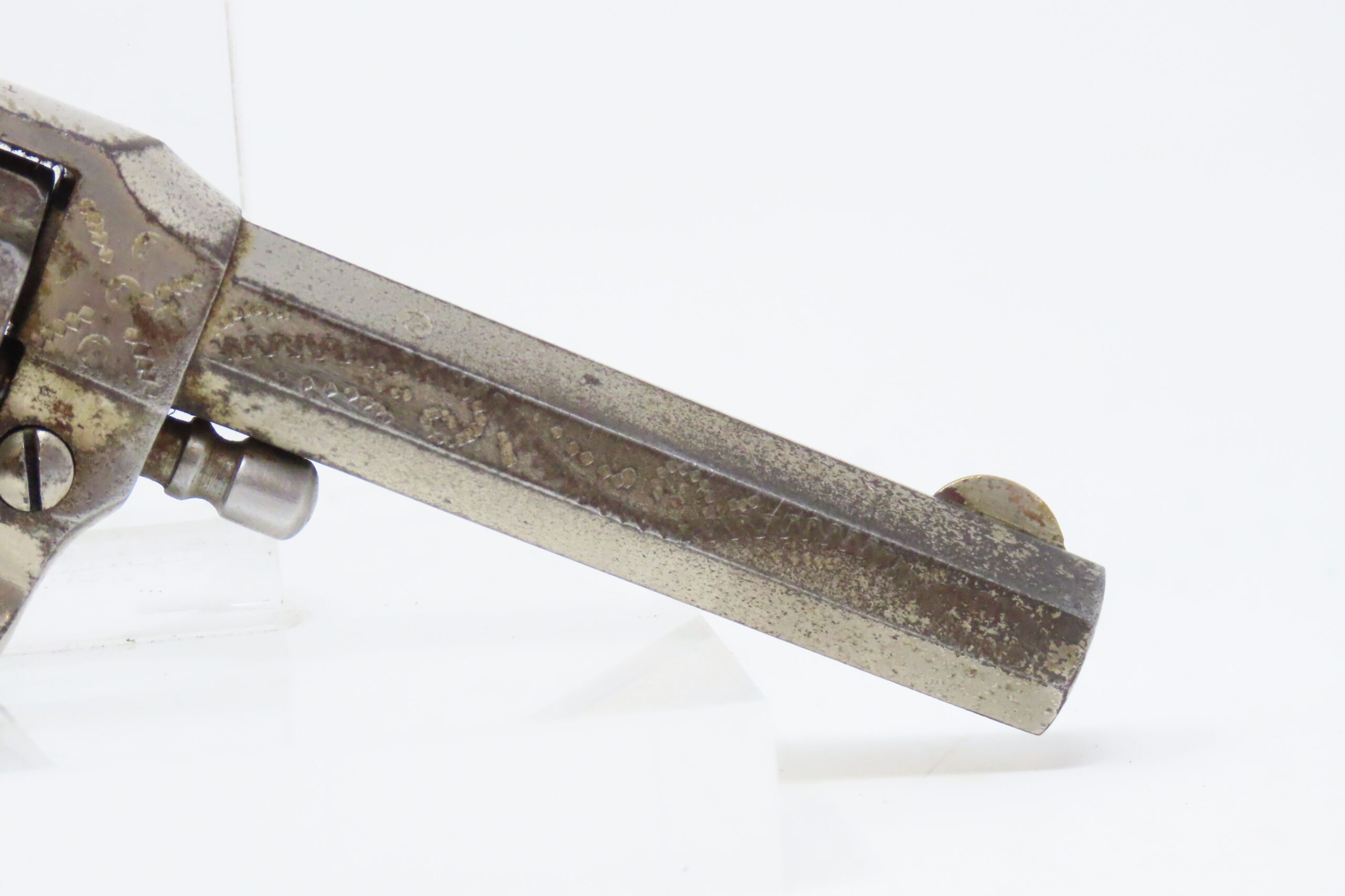 Engraved Lee Arms Co. Red Jacket No. 4 Revolver with Pearl Grips 1.24 C ...