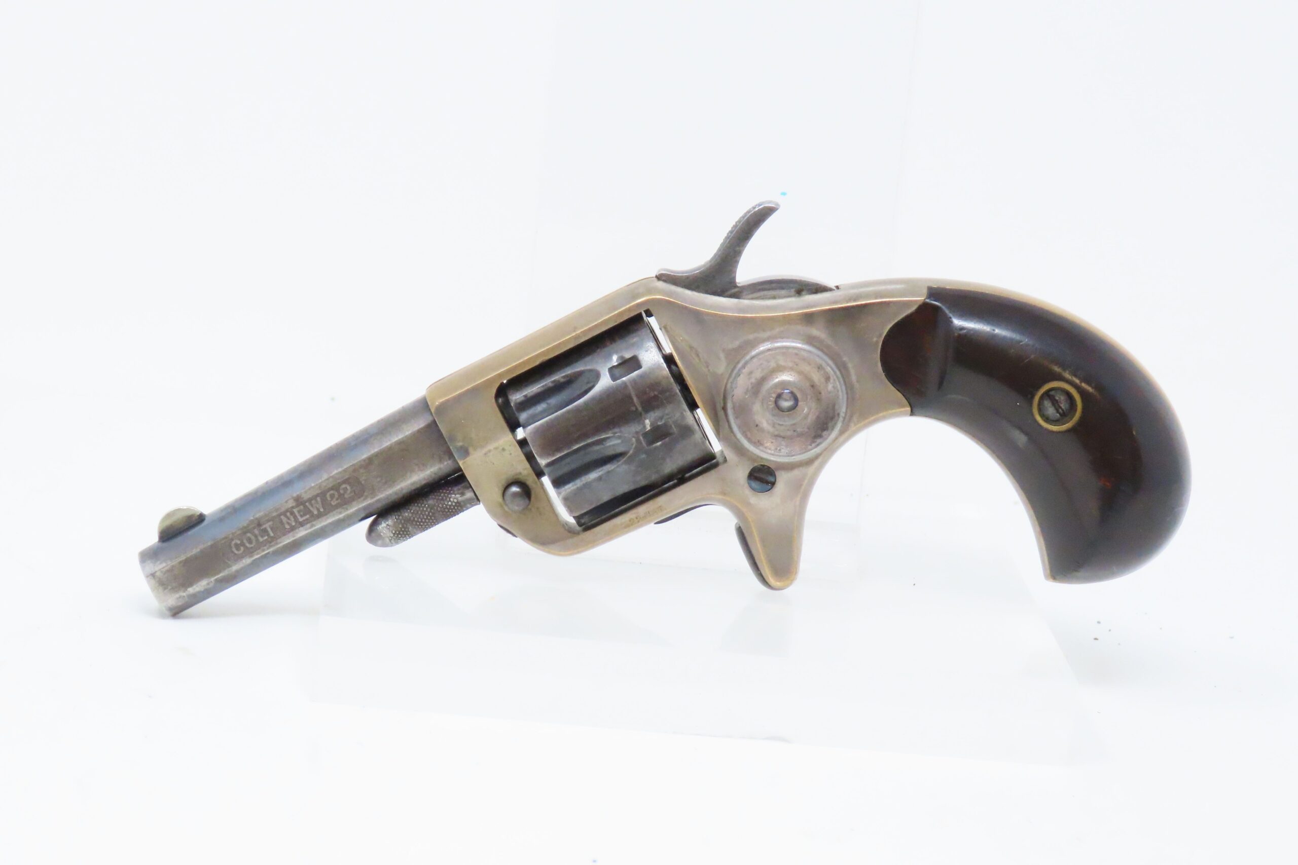 Etched Panel Colt New Line 22 Revolver 1.24 C&RAntique002 | Ancestry Guns