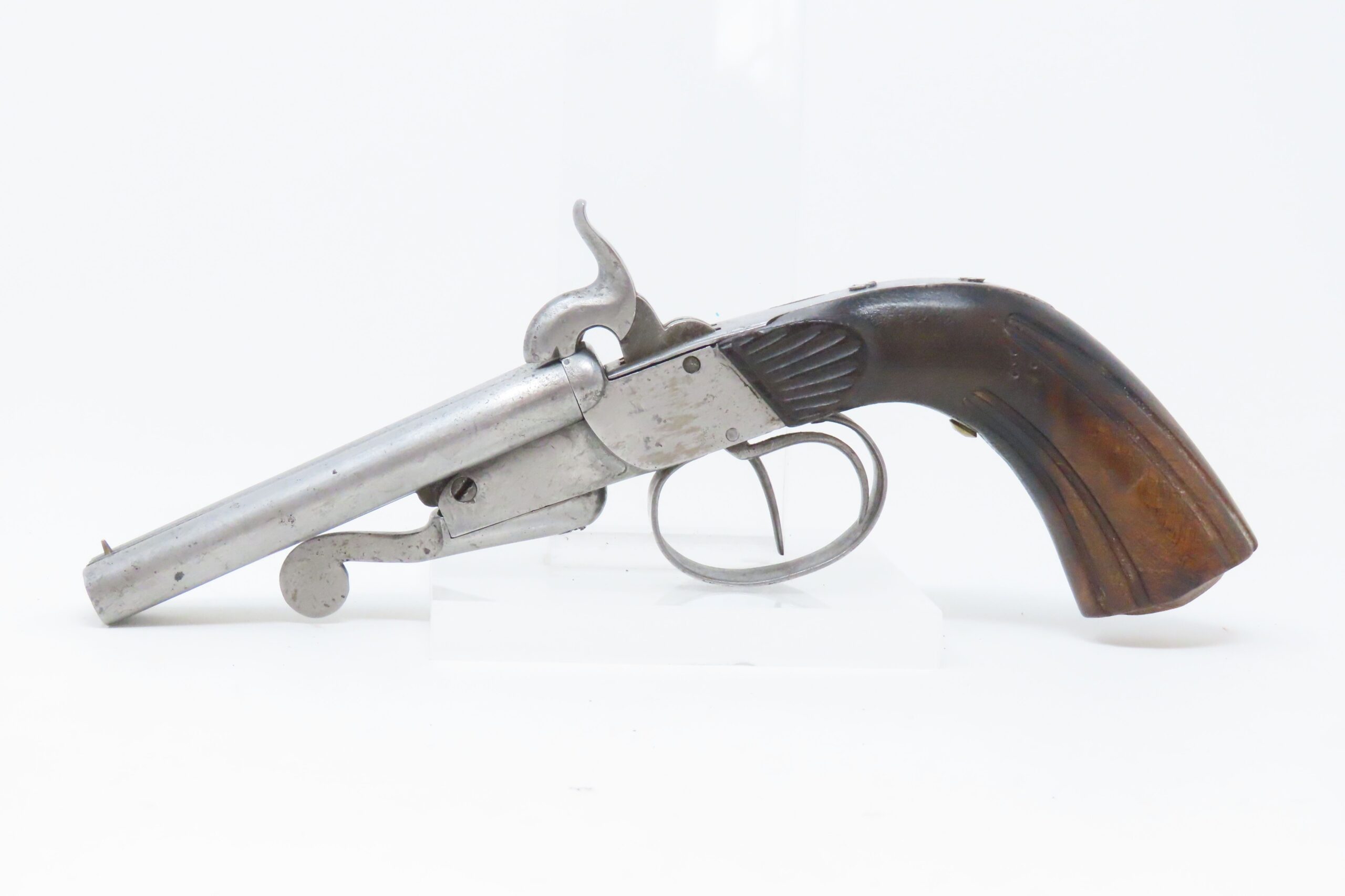 European Double Barrel Pinfire Pistol 1.17 C&RAntique002 | Ancestry Guns