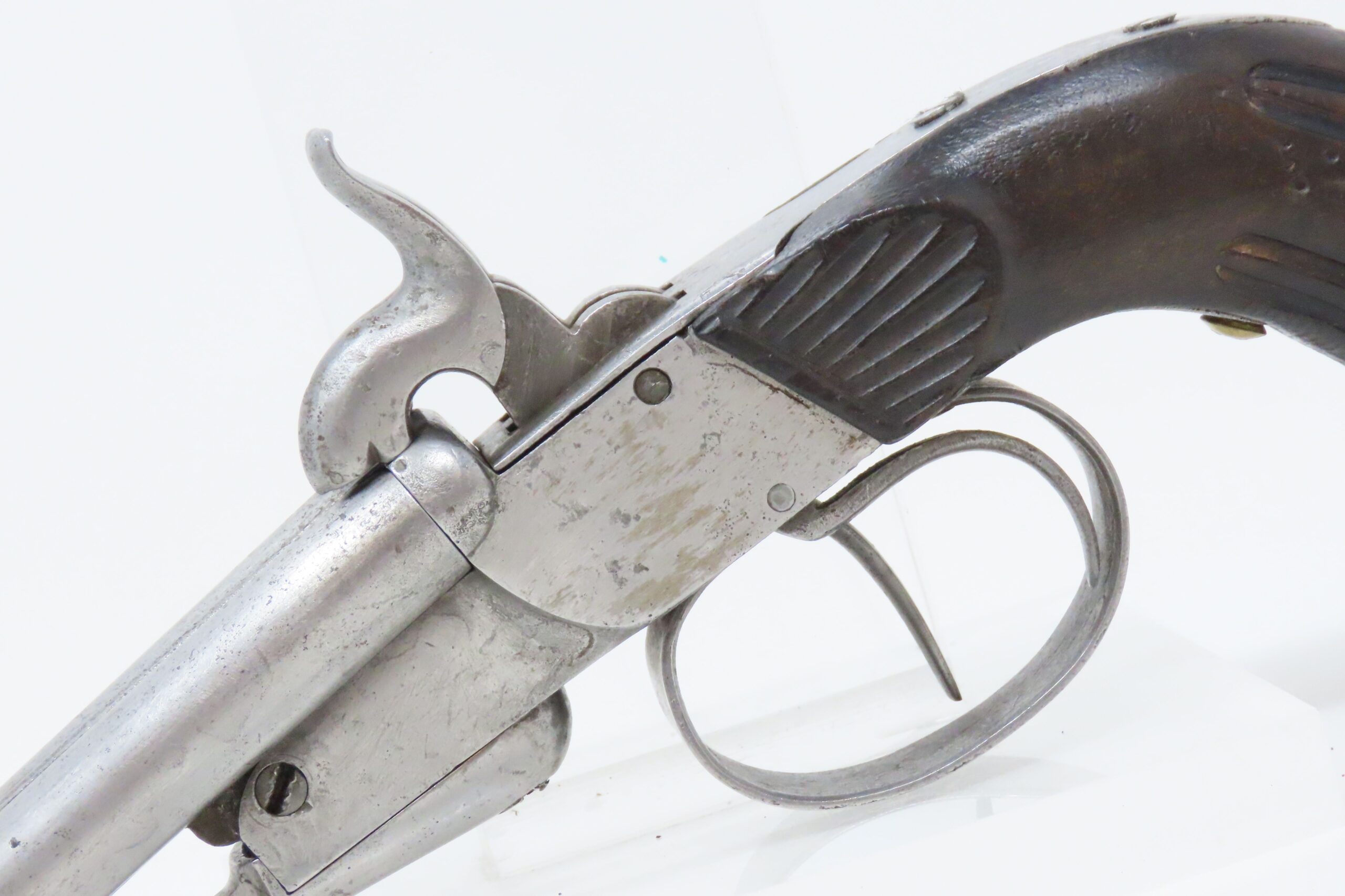 European Double Barrel Pinfire Pistol 1.17 C&RAntique004 | Ancestry Guns