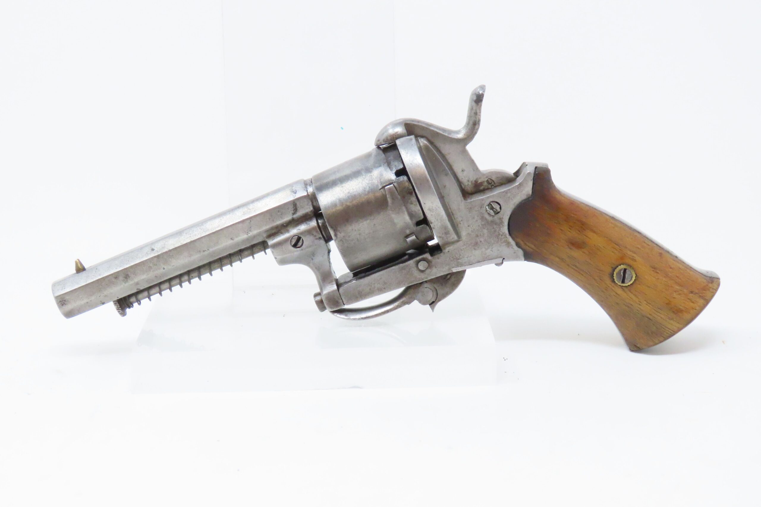 European Folding Trigger Double Action Pinfire Revolver 1.17 C ...