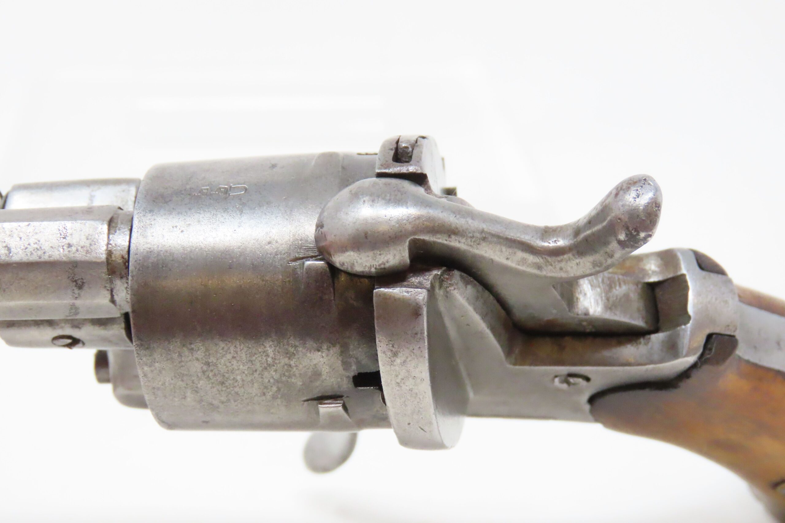 European Folding Trigger Double Action Pinfire Revolver 1.17 C ...