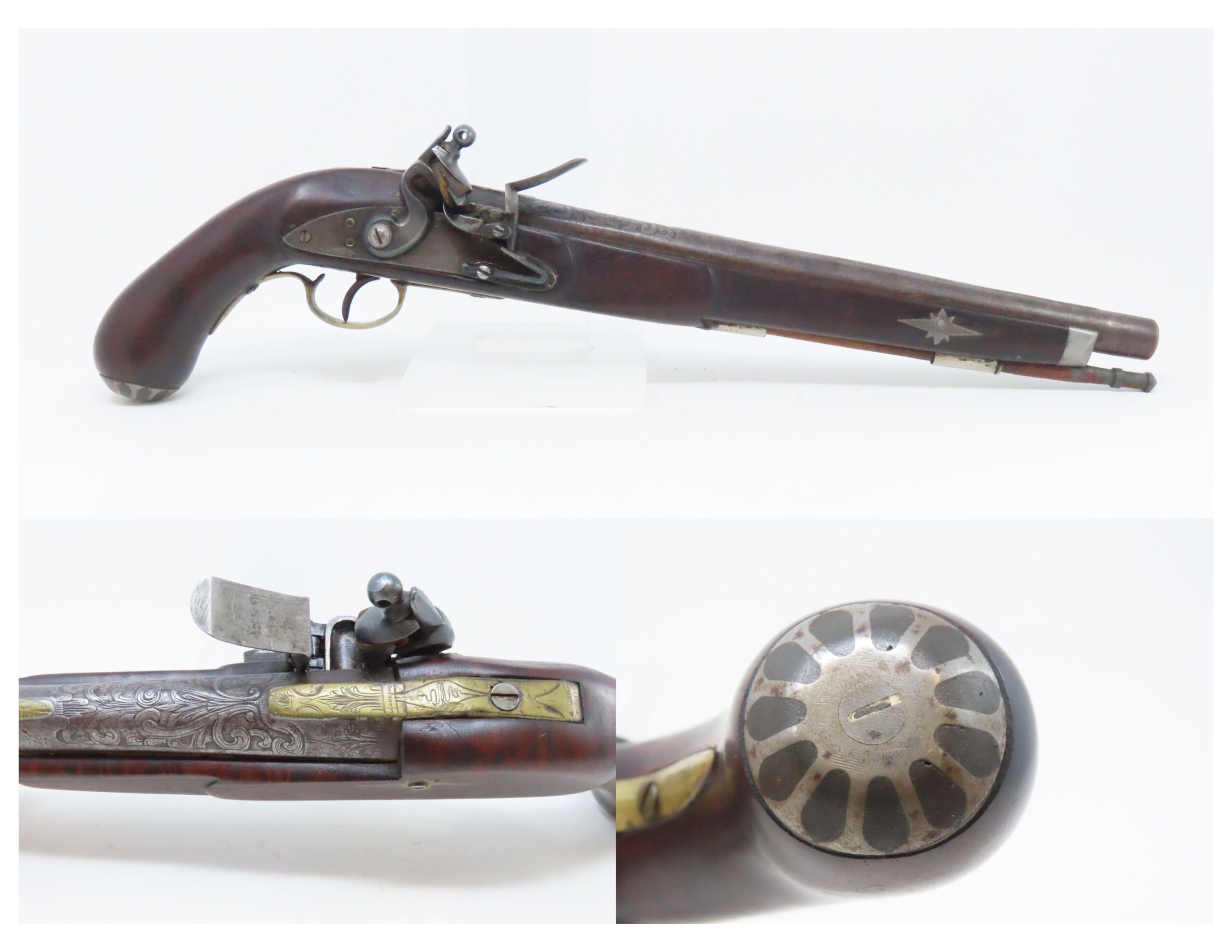 Flintlock Pistol 1.23 C&RAntique001 | Ancestry Guns
