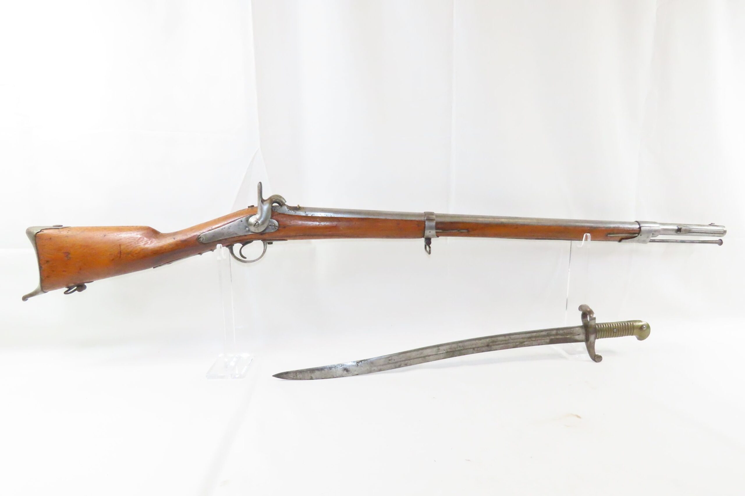 French Tulle Mle 1842 Percussion Rifle with bayonet 3.6 C&RAntique002 ...
