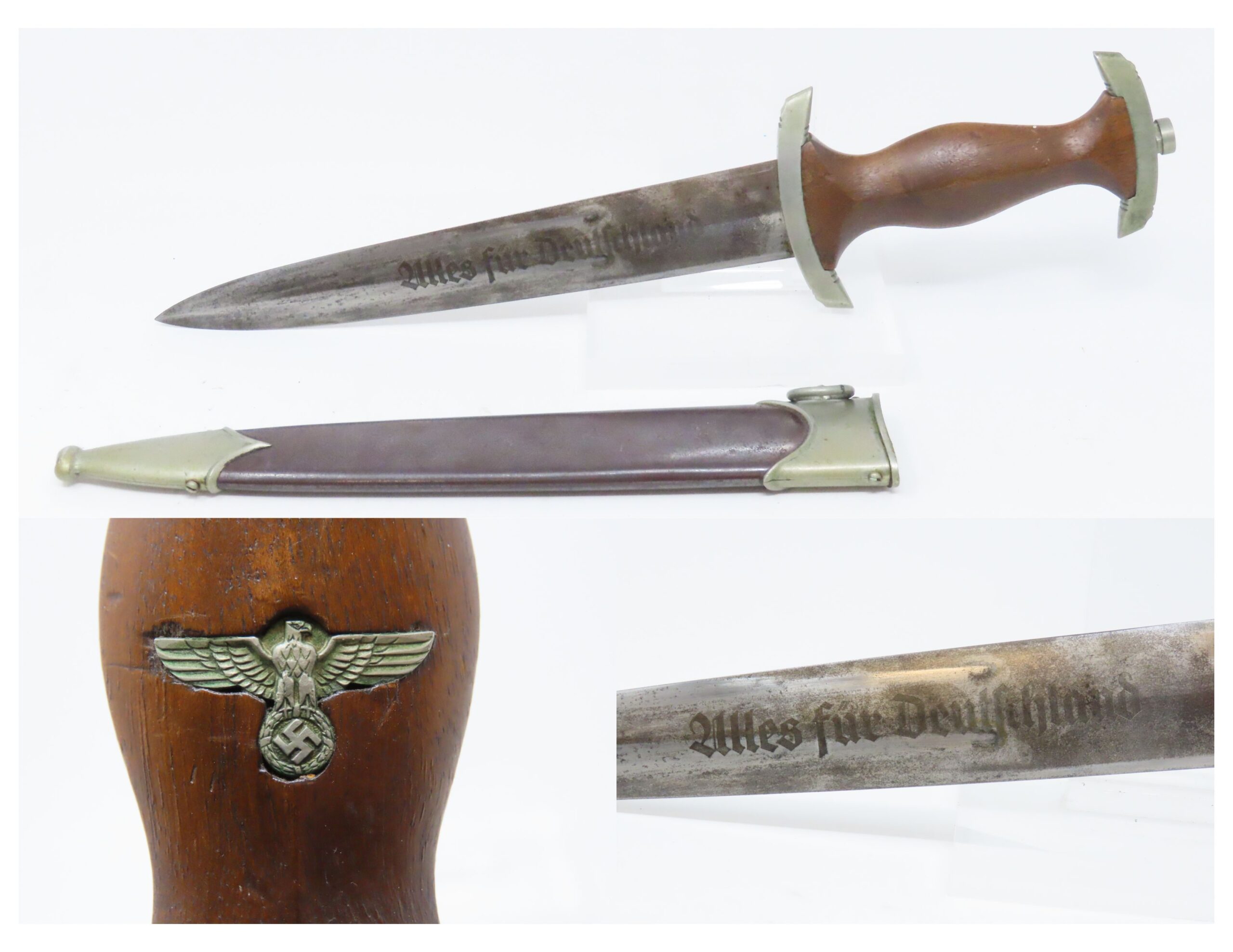 German SA Pattern Dagger with Scabbard 1.18 C&RAntique001 | Ancestry Guns