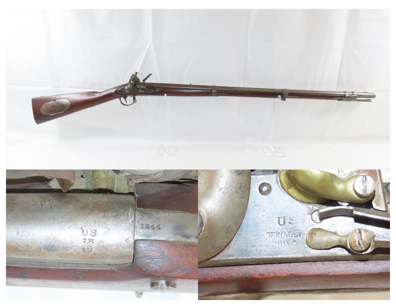 Henry Deringer U.S. Contract Model 1817 Flintlock Common Rifle 11.18 C ...