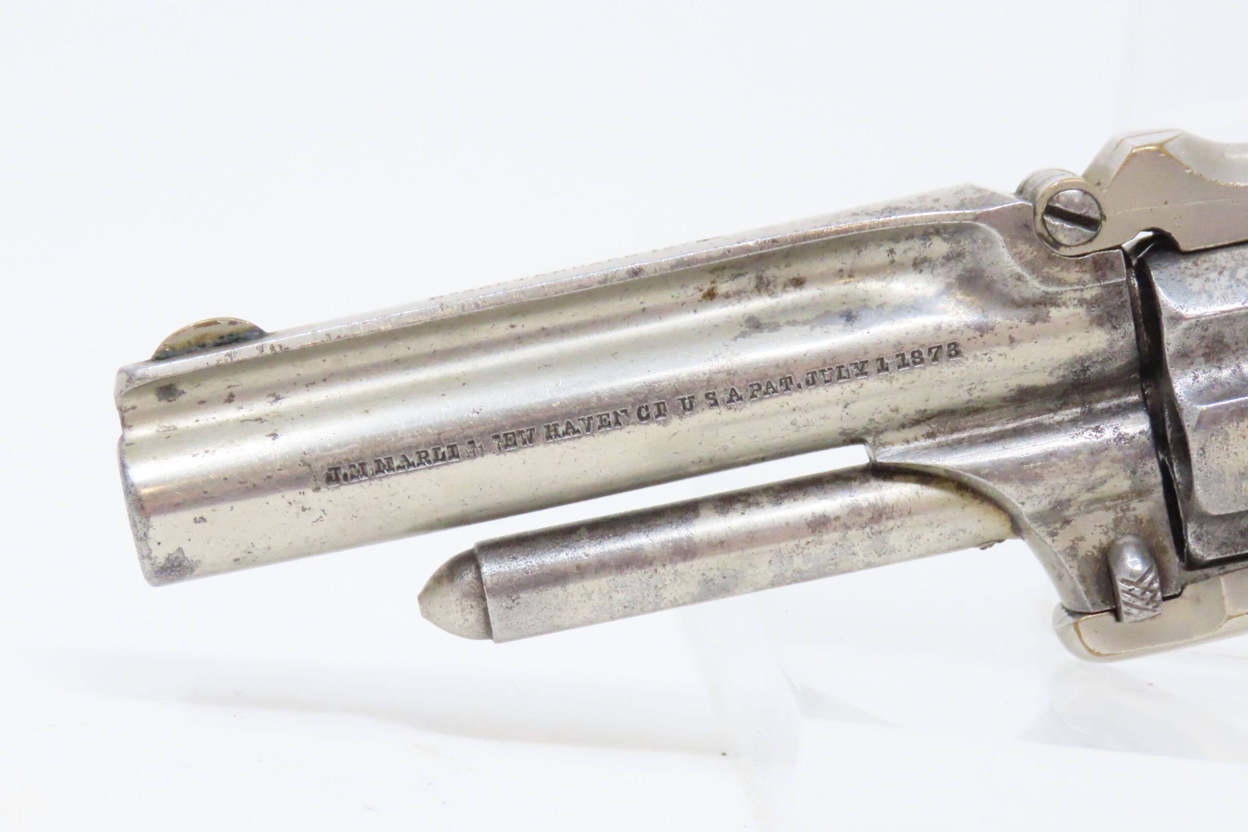 Marlin No. 32 Standard 1875 Spur Trigger Revolver 1.17 C&RAntique005 ...