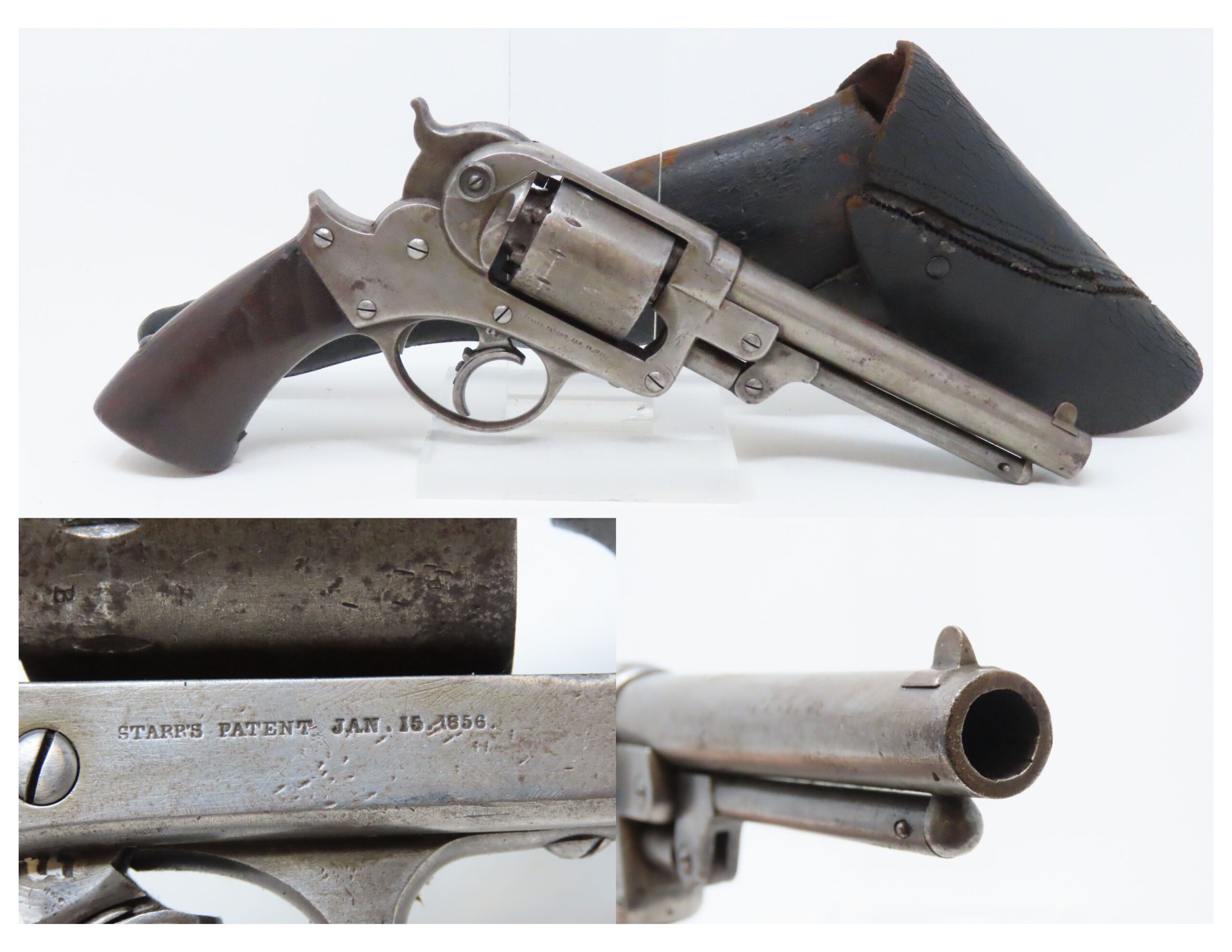 Scarce U.S. Starr Model 1858 Navy Double Action Revolver with Holster 1 ...