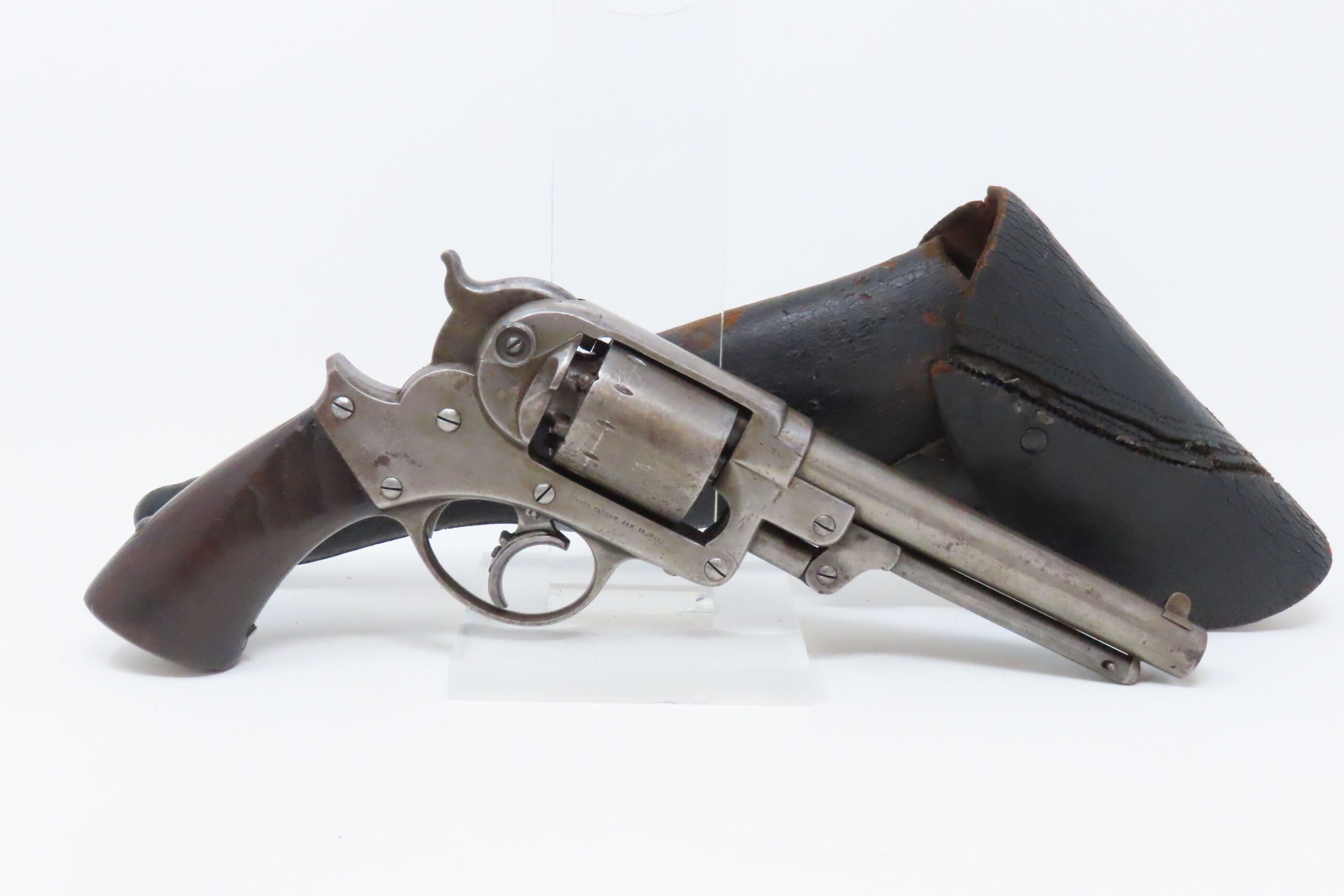 Scarce U.S. Starr Model 1858 Navy Double Action Revolver with Holster 1 ...