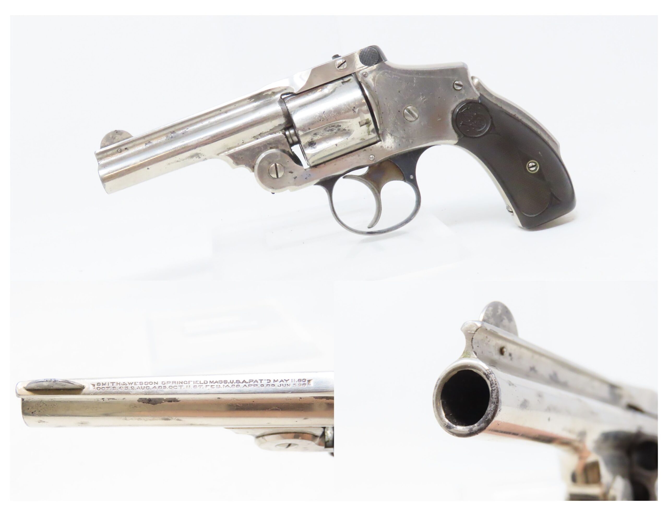 Smith & Wesson .32 Safety Hammerless 2nd Model Double Action Revolver 1 ...