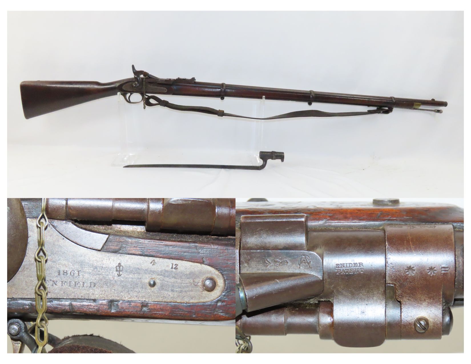 Snider Mk. II Conversion Rifle with bayonet 3.14 C&RAntique001 ...
