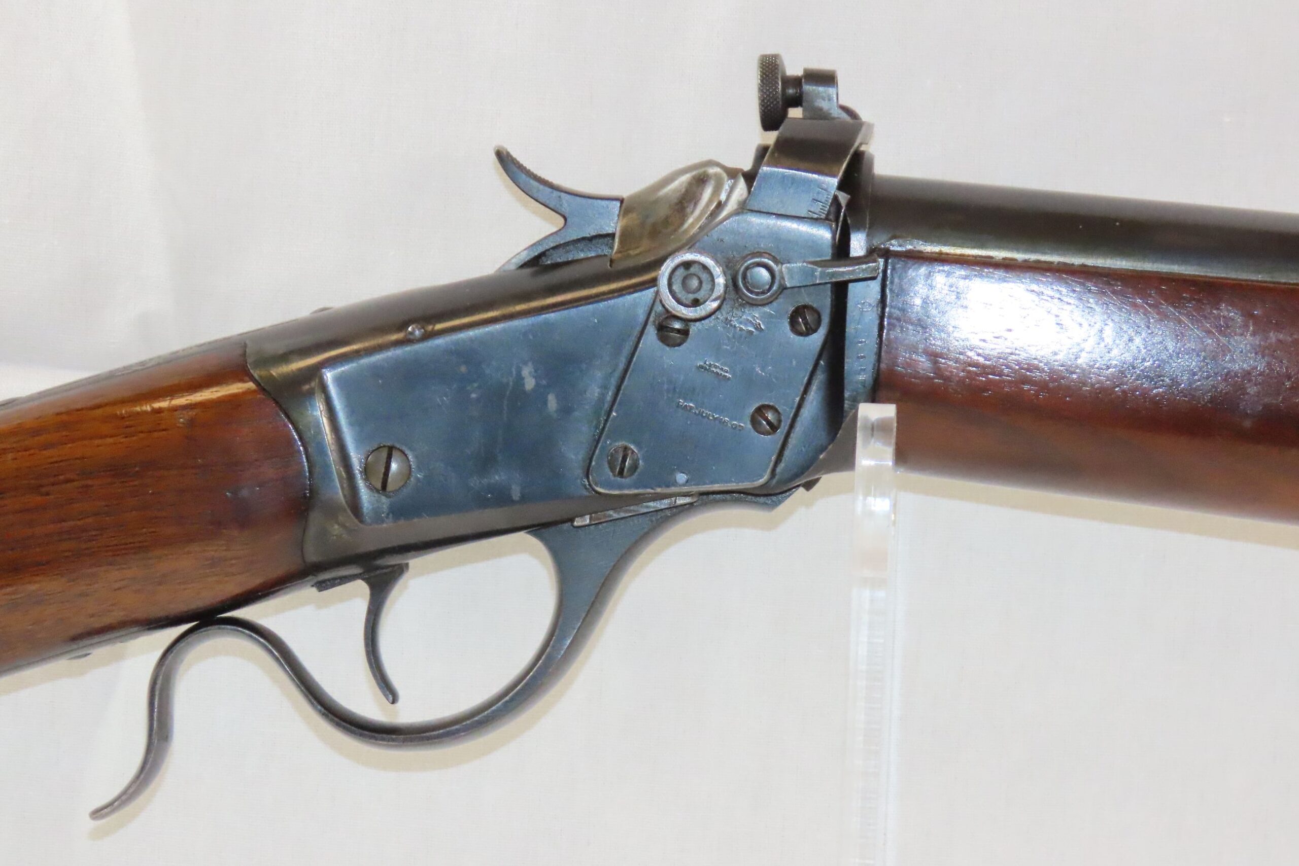 U.S. Marked Winchester Model 1885 Single Shot Winder Musket 11.8 C ...