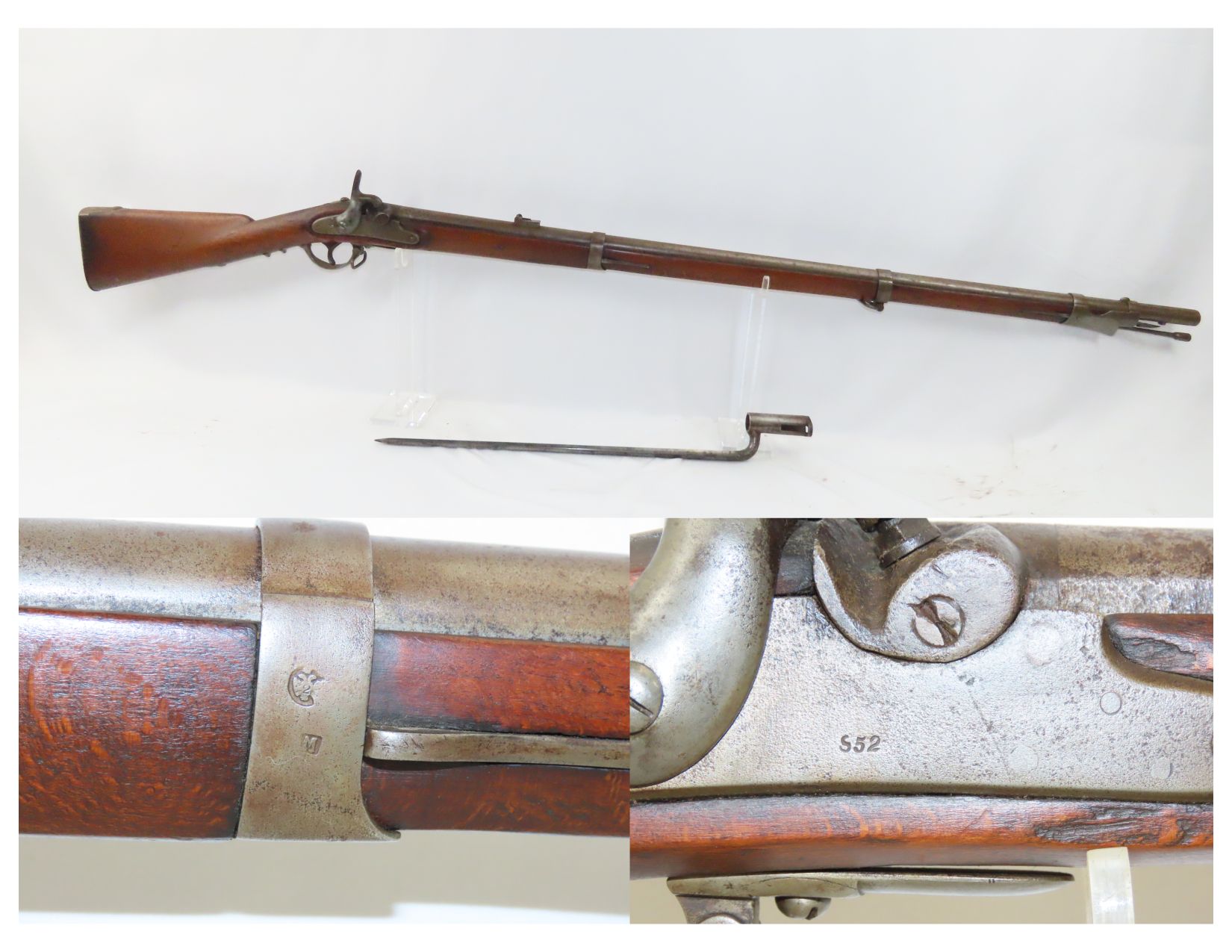 Austrian Model 1842 Percussion Conversion Musket 3.30 C&RAntique001 ...