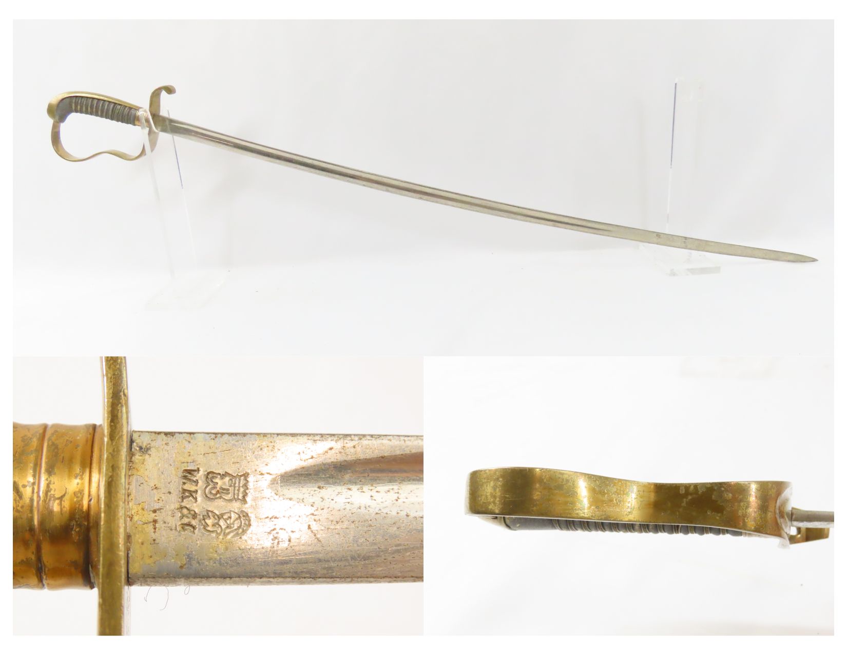 Bavarian M1855 infantry officer saber 2.9 C&RAntique001 | Ancestry Guns