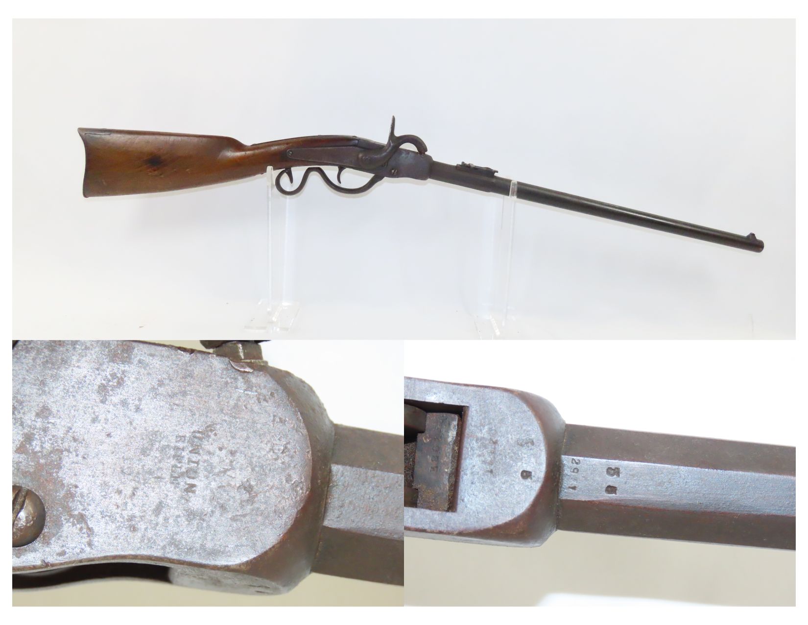 Civil War Gwyn & Campbell Type I Union Rifle Breech Loading Percussio ...