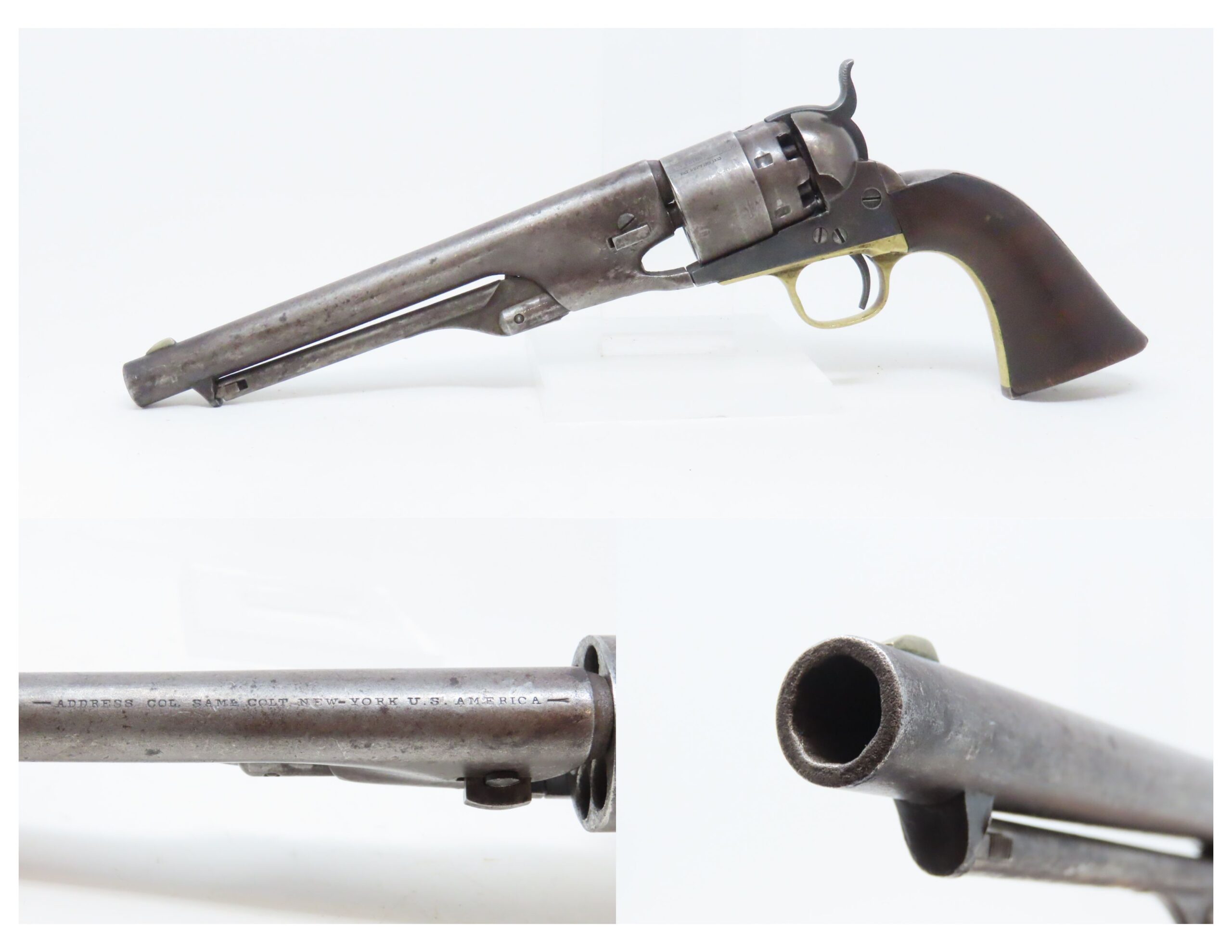 Civil War U.S. Contract Colt MOdel 1860 Army Percussion Revolver 1.24 C ...