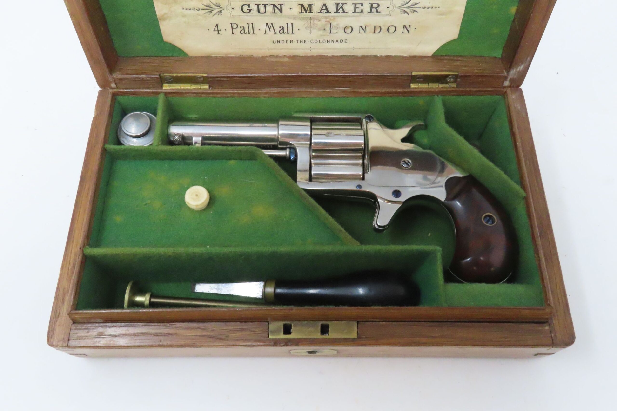 English Retailer Cased Colt House Model Cloverleaf Single Action ...