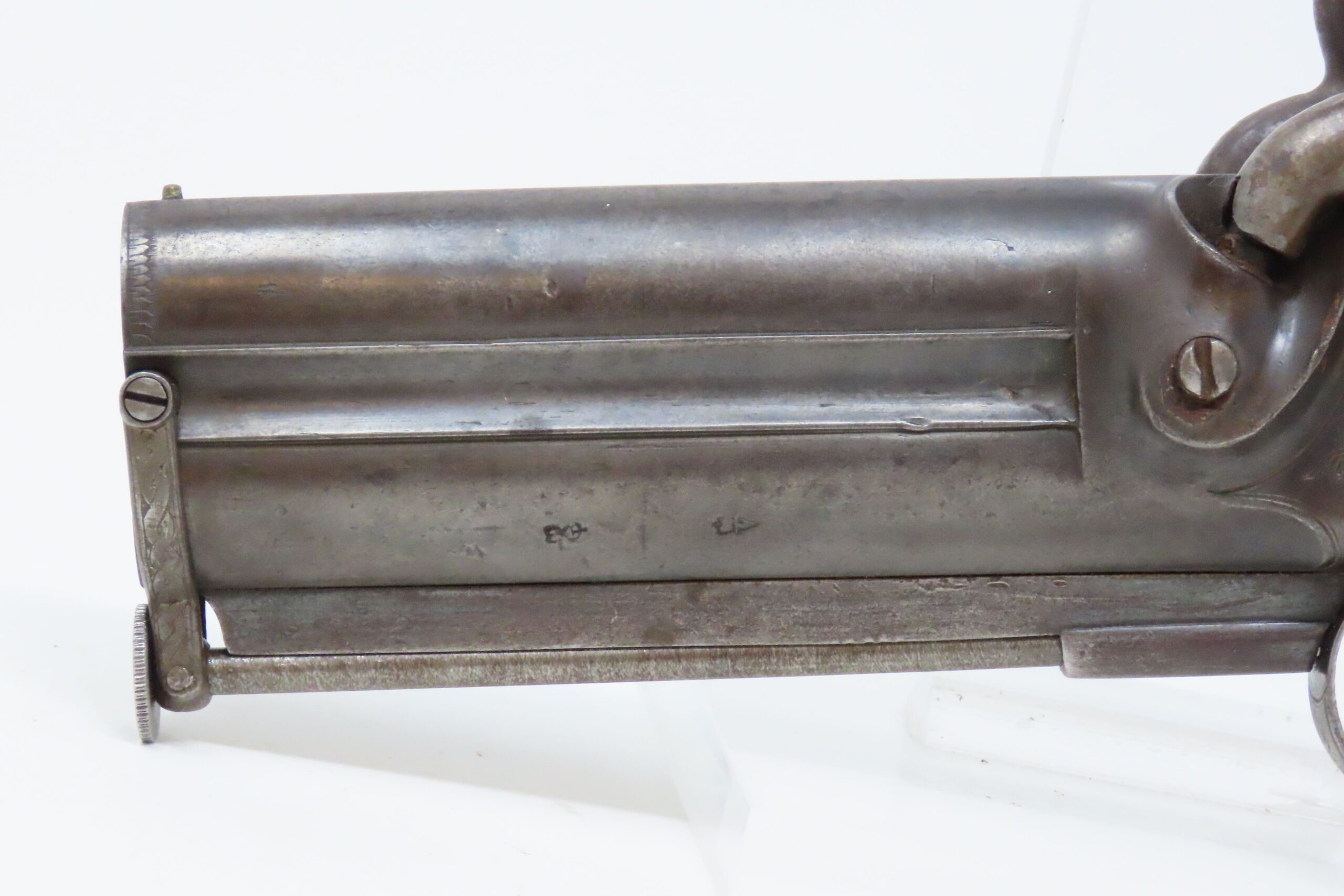 Engraved Beckwith Over Under Percussion Pistol 1.26 C&RAntique005 ...