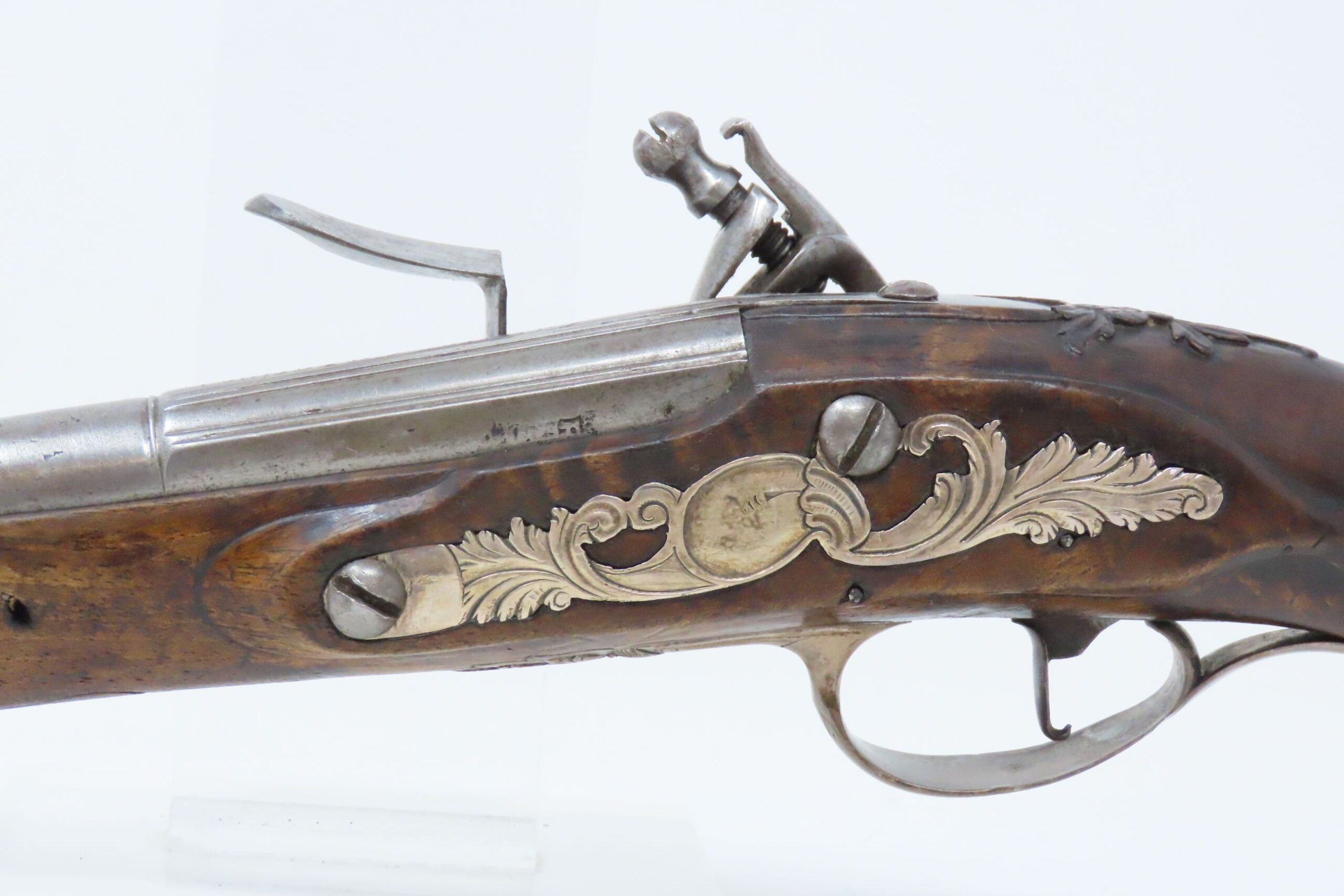 Engraved Lazaro Lazarino Marked Italian Flintlock Pistol 2.1 C ...