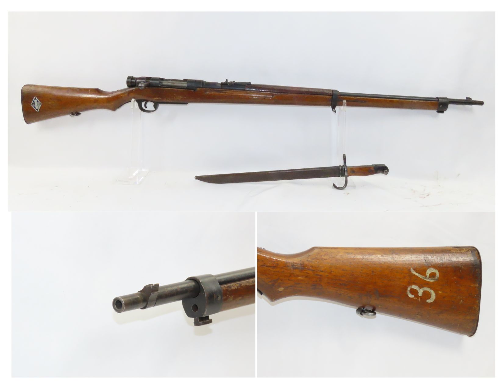 Japanese Training Rifle with bayonet 3.21 C&RAntique001 | Ancestry Guns