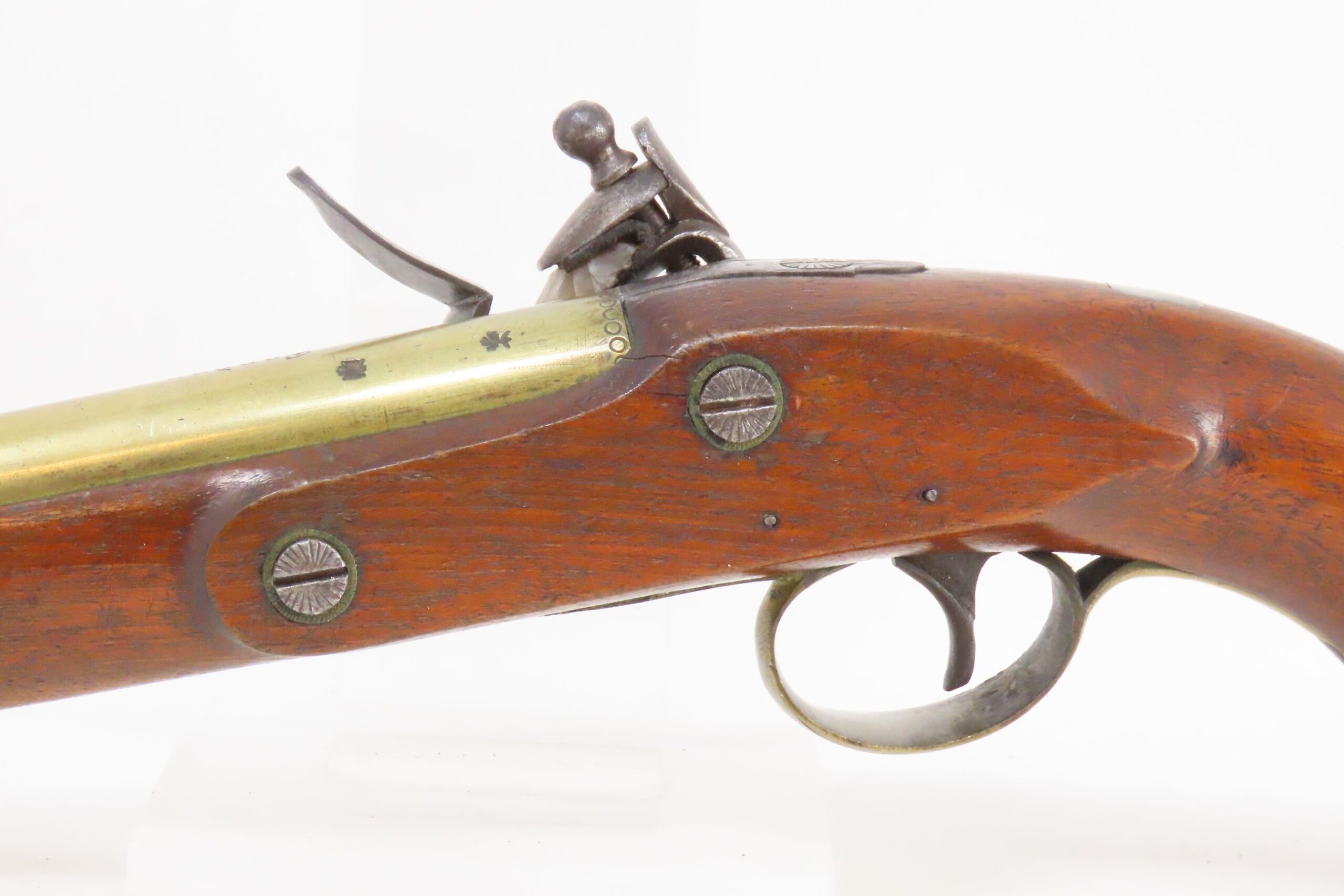 Sharpe Brass Barrel English Flintlock Trade Pistol 2.1 C&RAntique016 ...