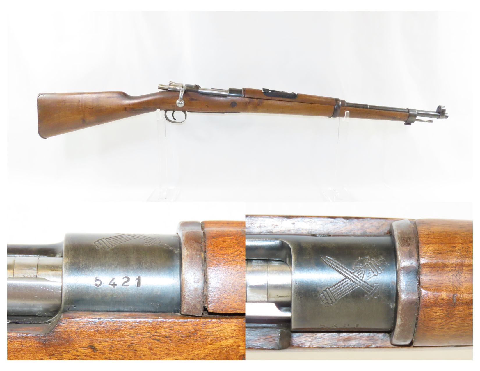 Spanish Model 1916 Mauser Bolt Action Rifle 4.11 C&RAntique001 ...