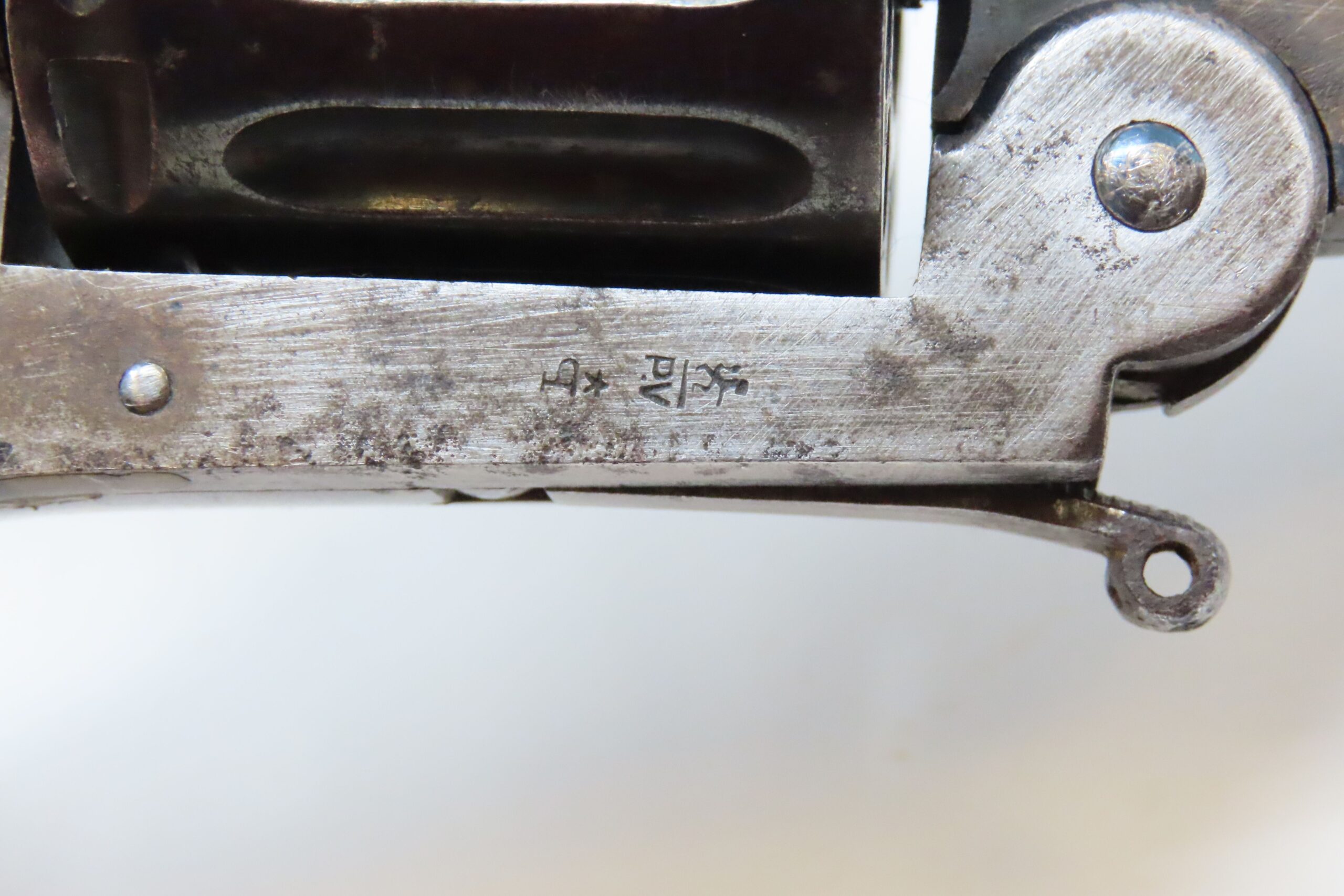 A. Francotte Gold Inlaid 12 Shot Double Action Revolver iwth Pearl ...